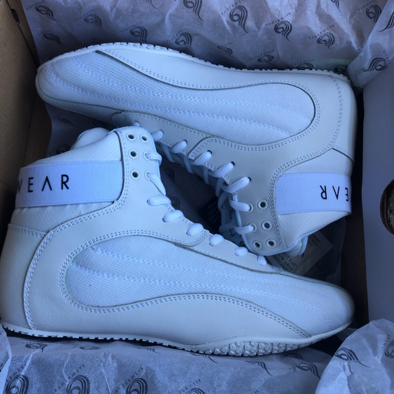 D-MAK BLOCK Ryderwear unisex lifting shoes, in WHITE... - Depop