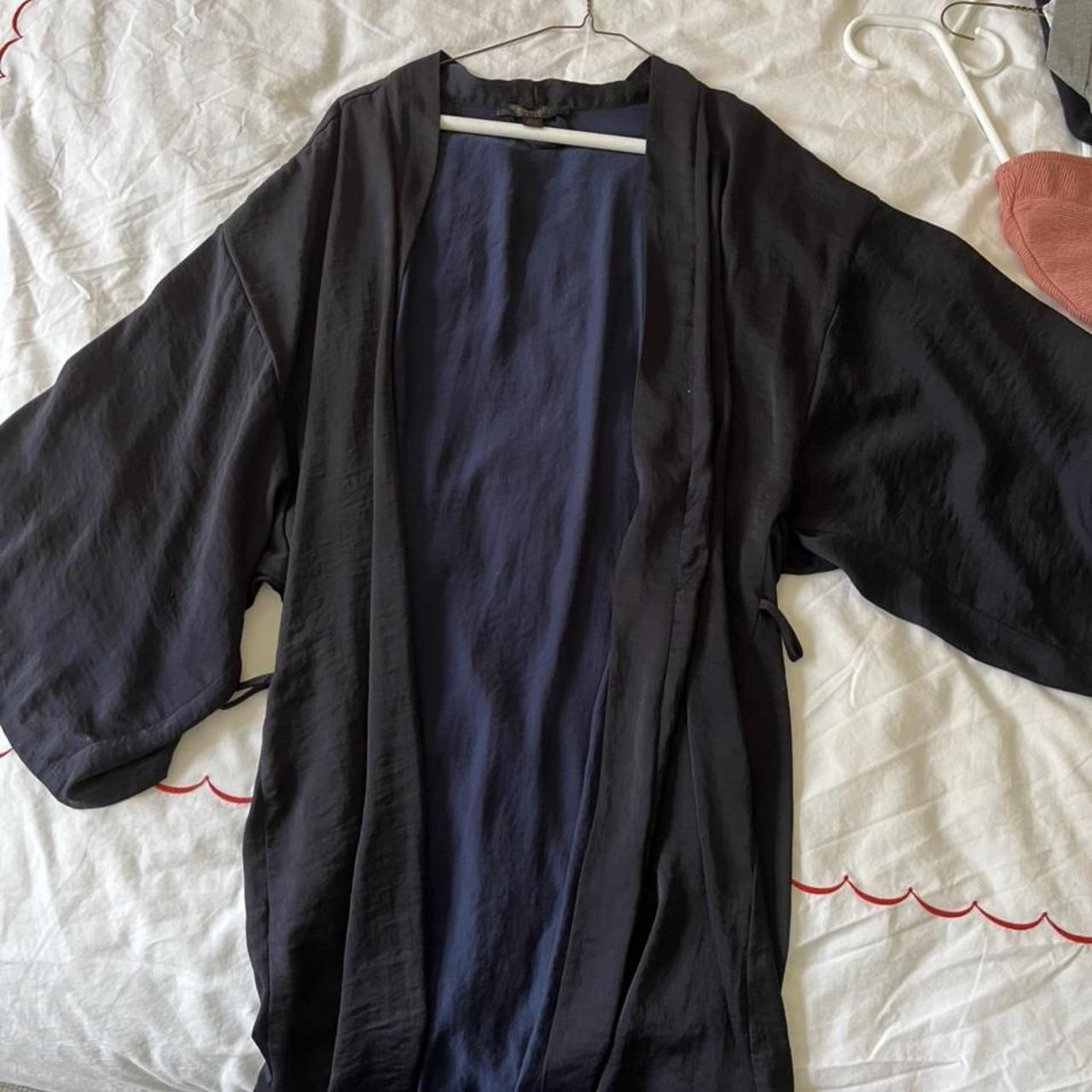 Nordstrom Women's Navy and Blue Robe | Depop