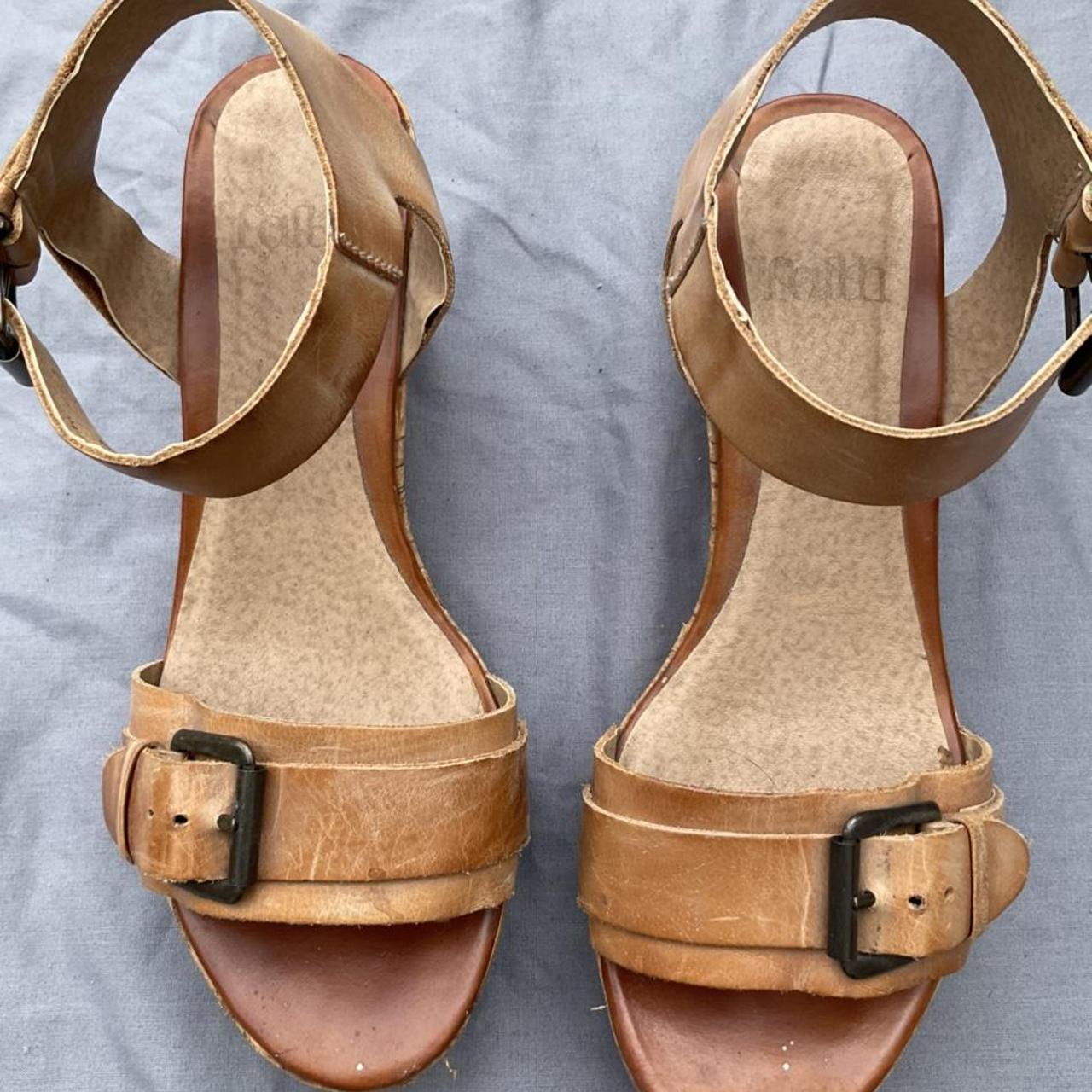 Faith Women's Tan Sandals | Depop