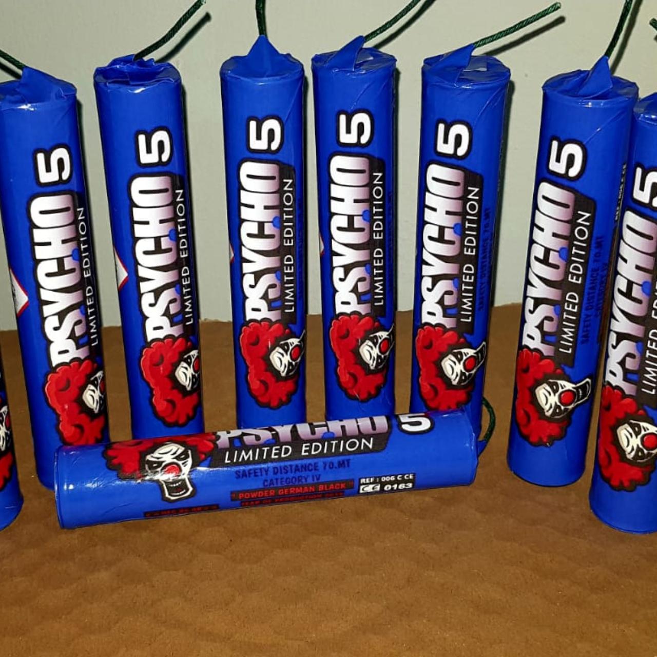 PETARDI PSYCHO 5 ORIGINALI 10 PEZZI DA 80.GR - Depop