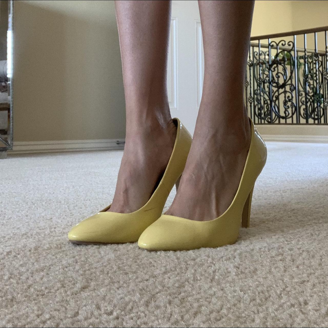 Zara Women's Yellow Courts | Depop