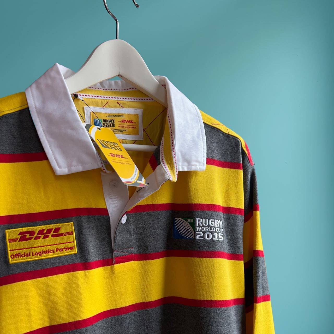 DEADSTOCK RARE DHL RUGBY PROMO SHIRT 🏉 NEW WITH... - Depop