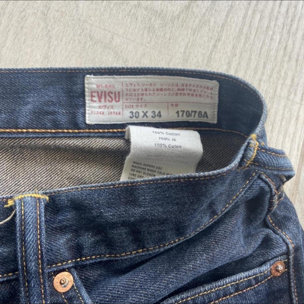 EVISU BAGGY JEANS -waist 30 and leg 34 but fits... - Depop