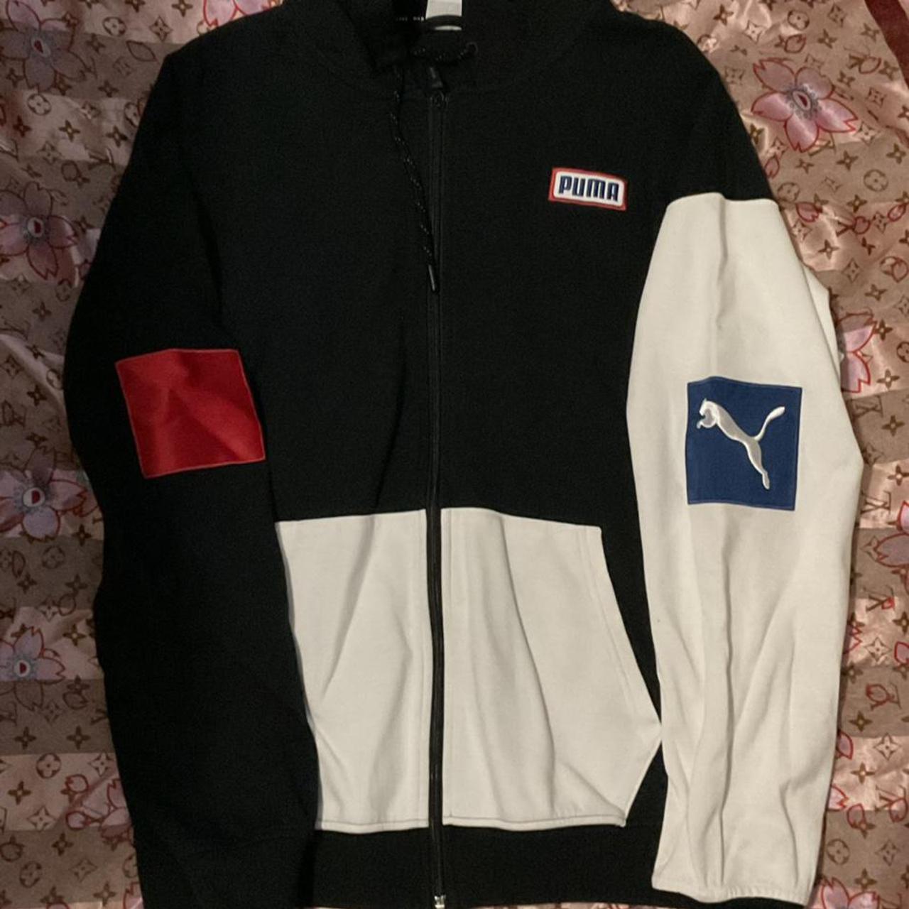 Puma zip up hoodie - Depop