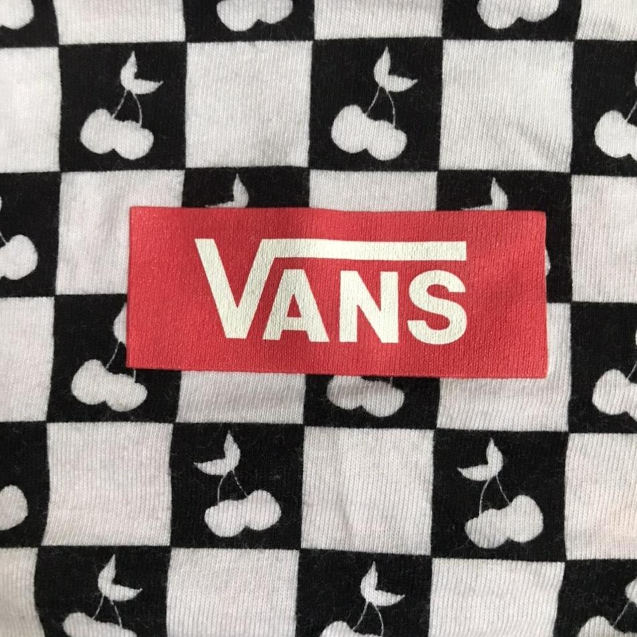 Checkerboard Vans Crop Top long sleeve vans crop... - Depop