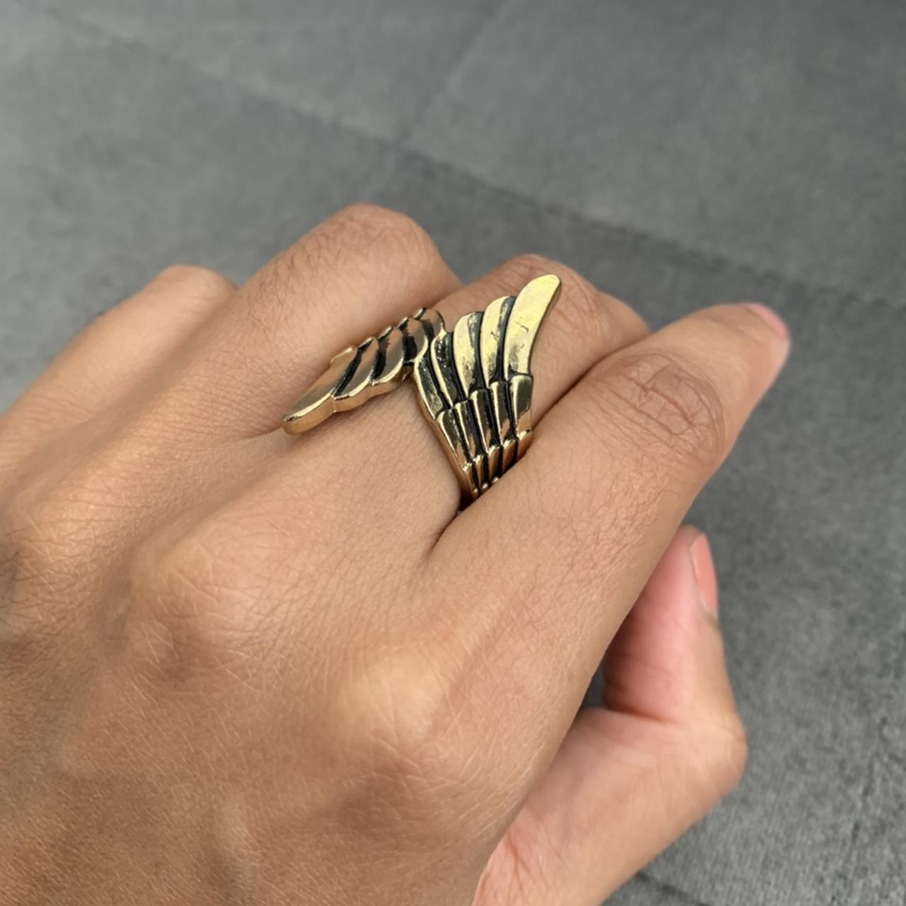 Angel wings wrap around ring Medium size (not... - Depop