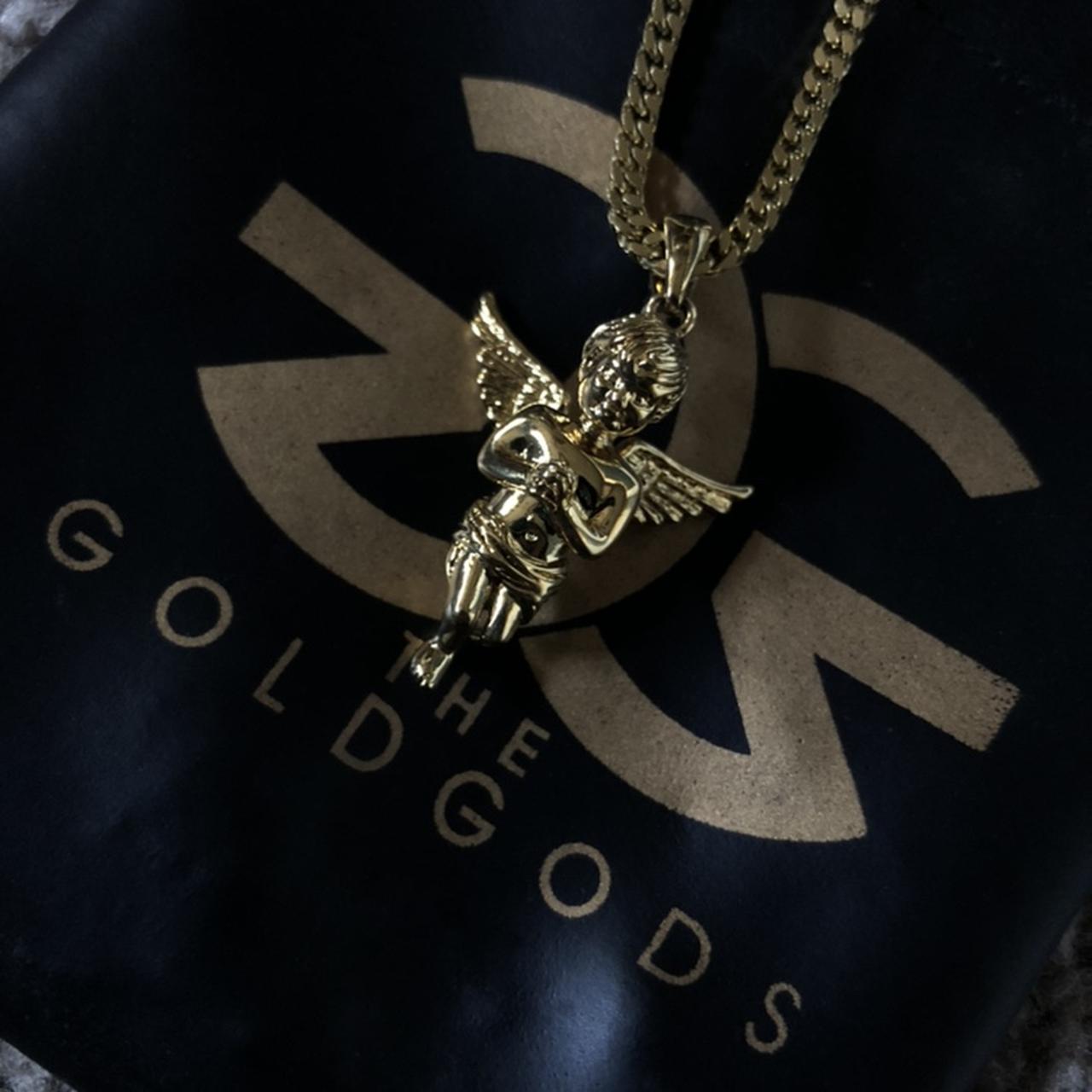 The Gold Gods Fallen Angel Chain 27” chain Brand new... - Depop