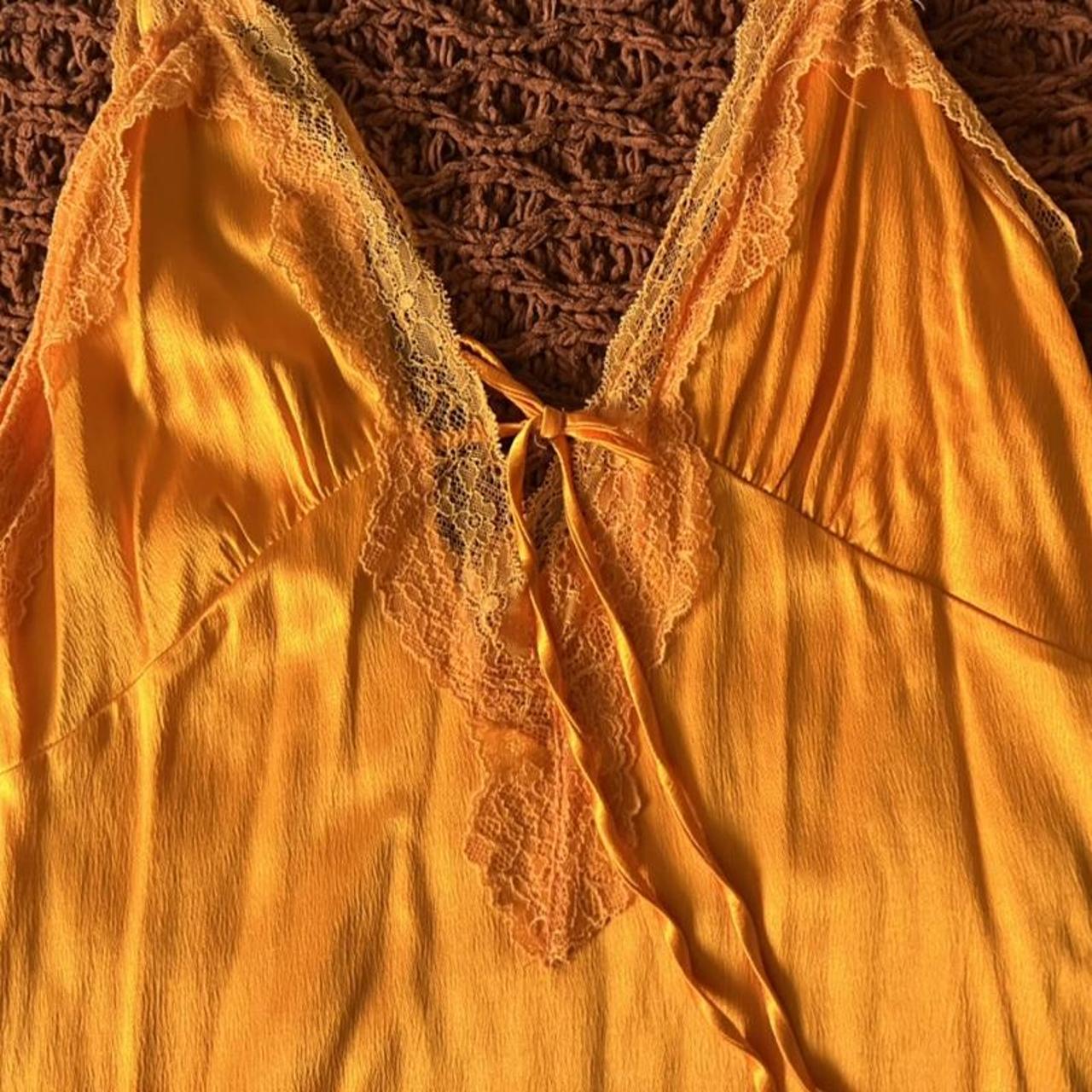 Zara Women's Orange Dress | Depop