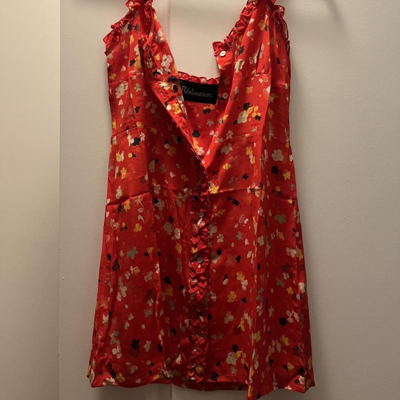 Réalisation Par Juliet Dress Red Worn Once Like Depop