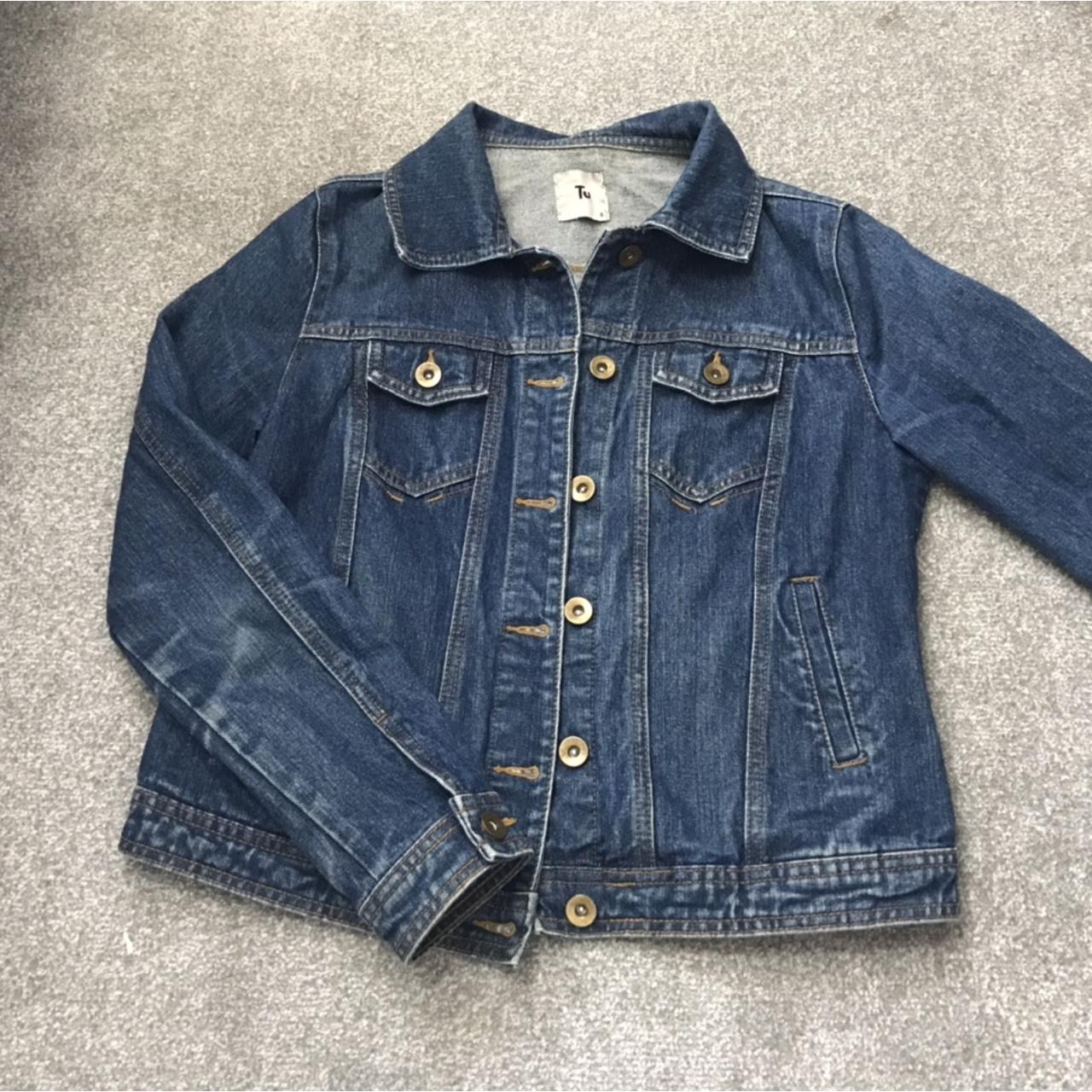 Indigo denim jacket. Four functional pockets. late... - Depop