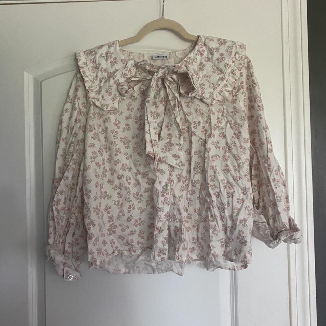 Coquette cottage core floral blouse #coquette... - Depop