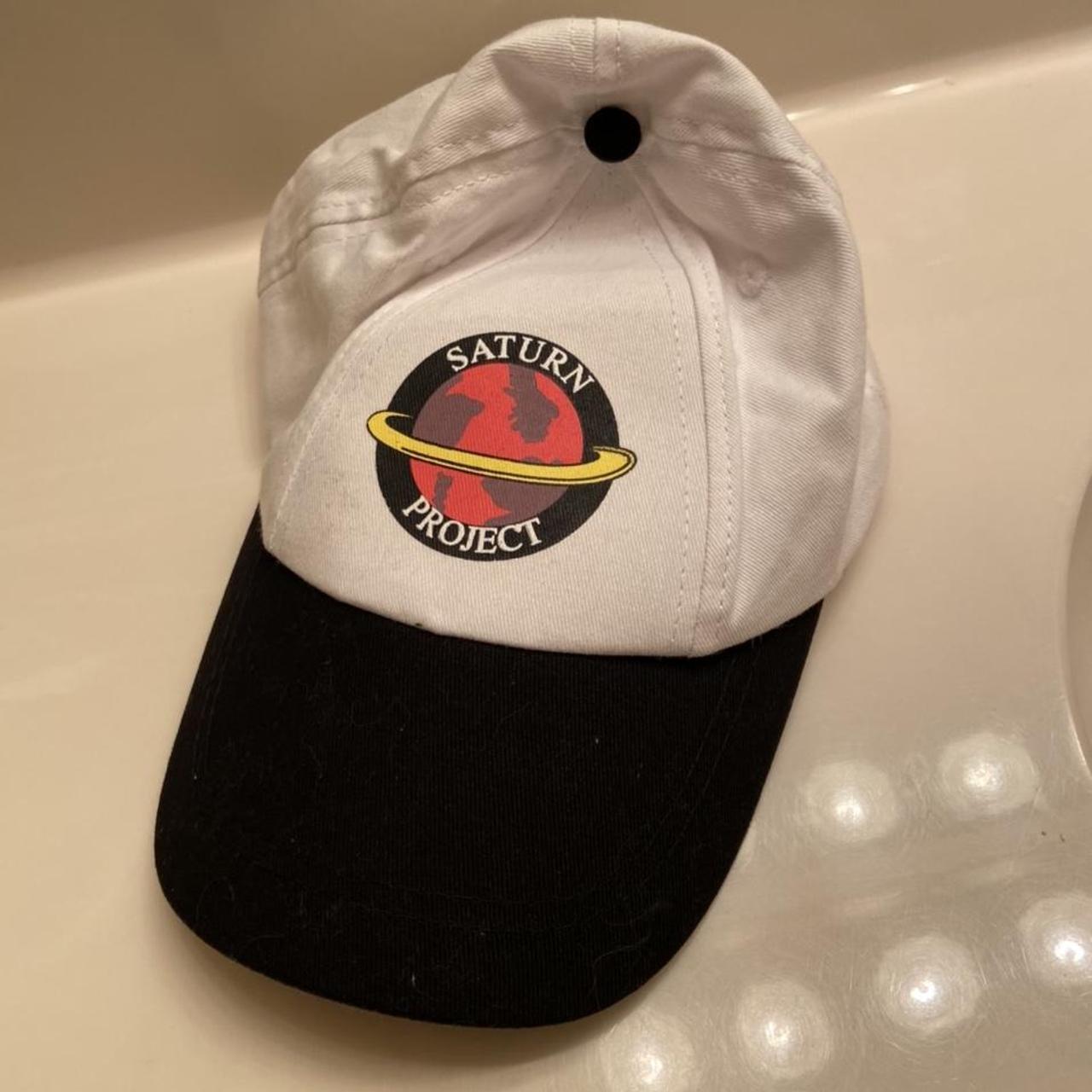 Space themed adjustable baseball hat, reads “Saturn... - Depop