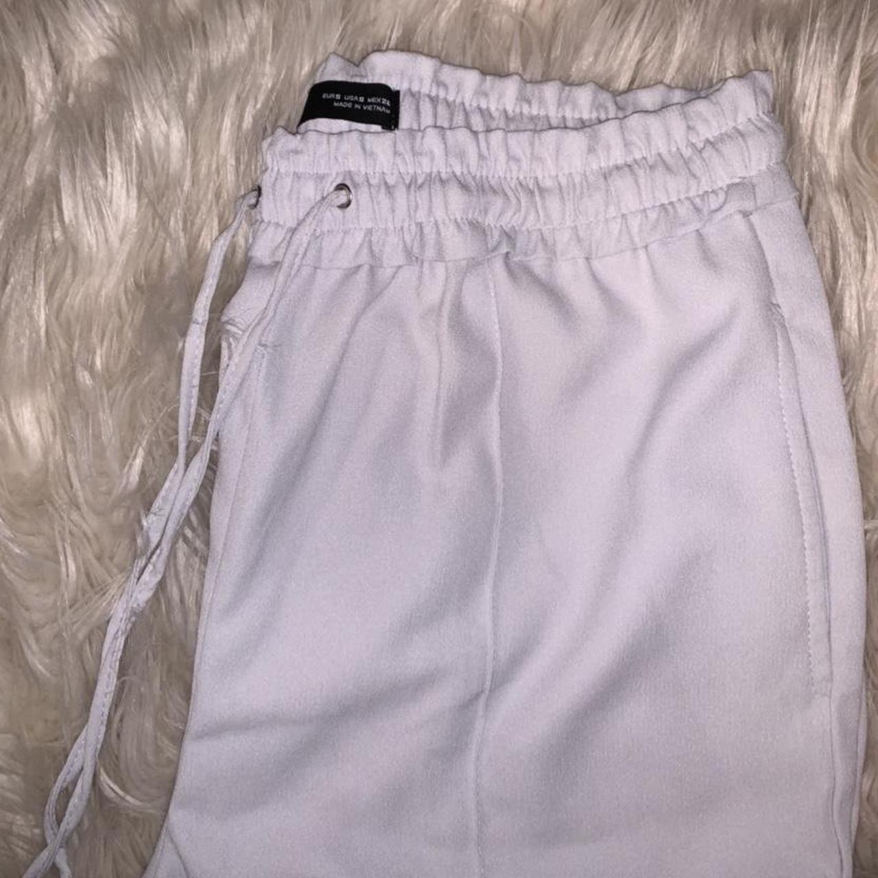 Zara drawstring straight cut trousers. Elasticated... - Depop