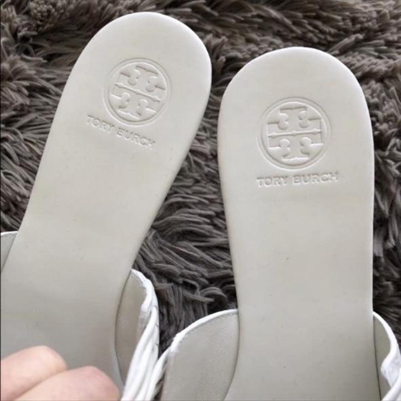 Tory Burch Women's White Slides | Depop