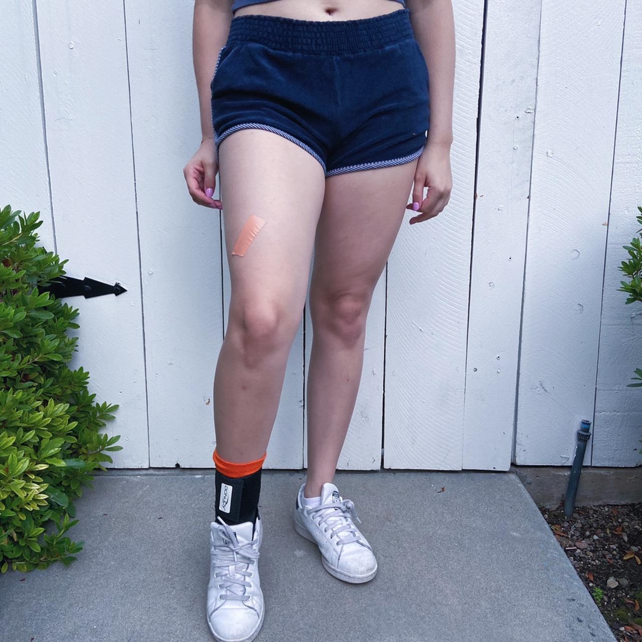 Great navy Splendid Terri cloth shorts! Size note:... - Depop