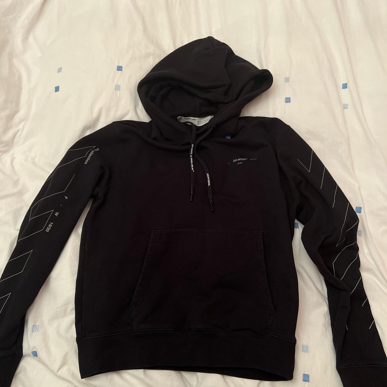 Off White Unfinished Hoodie Depop