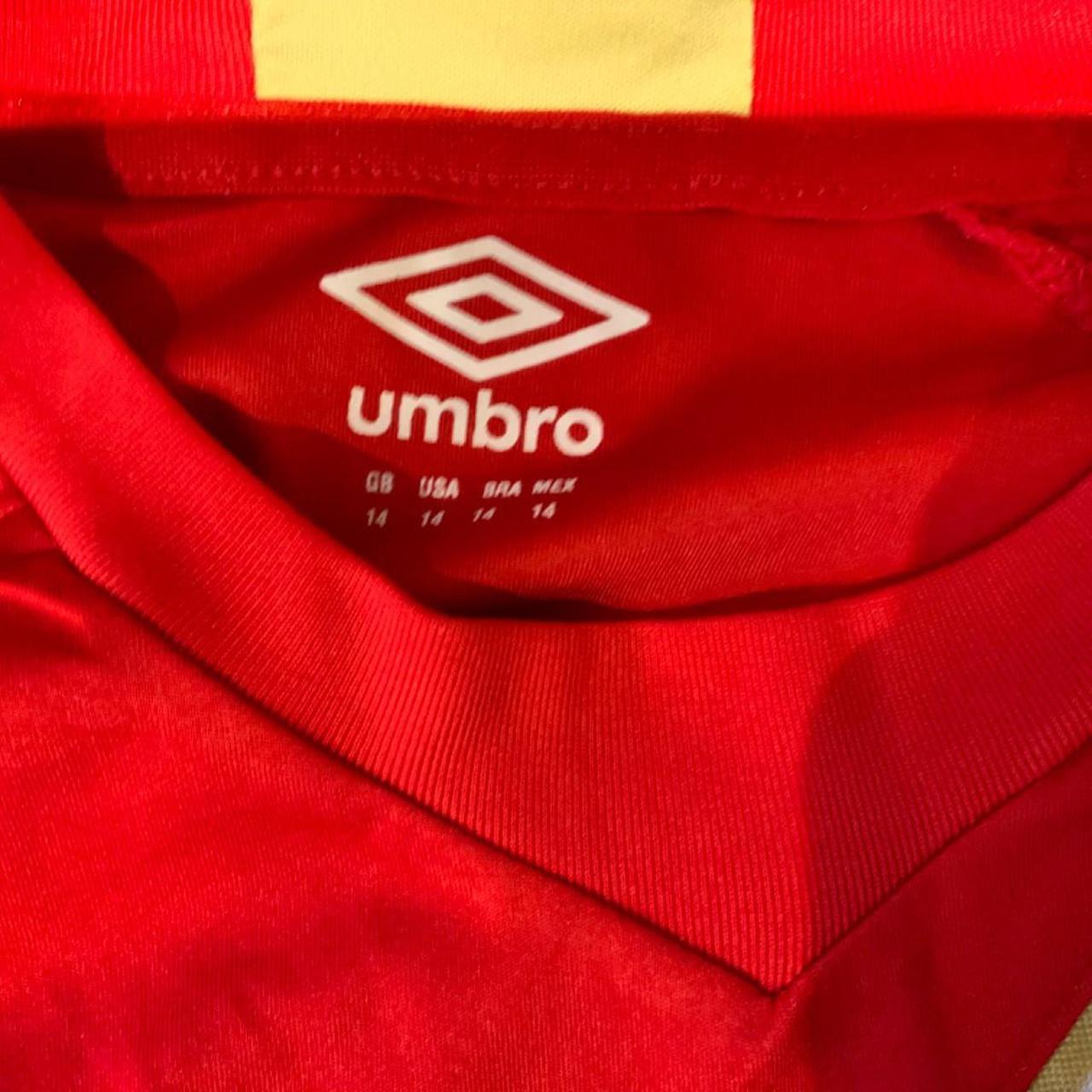 Umbro Red and White | Depop