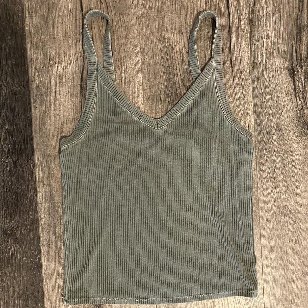 AE Soft & Sexy Rib Tank -army green color -colors... - Depop