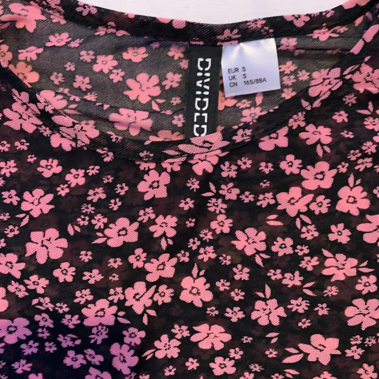 h&m mesh top🤍 •super cute with a black crop top... - Depop