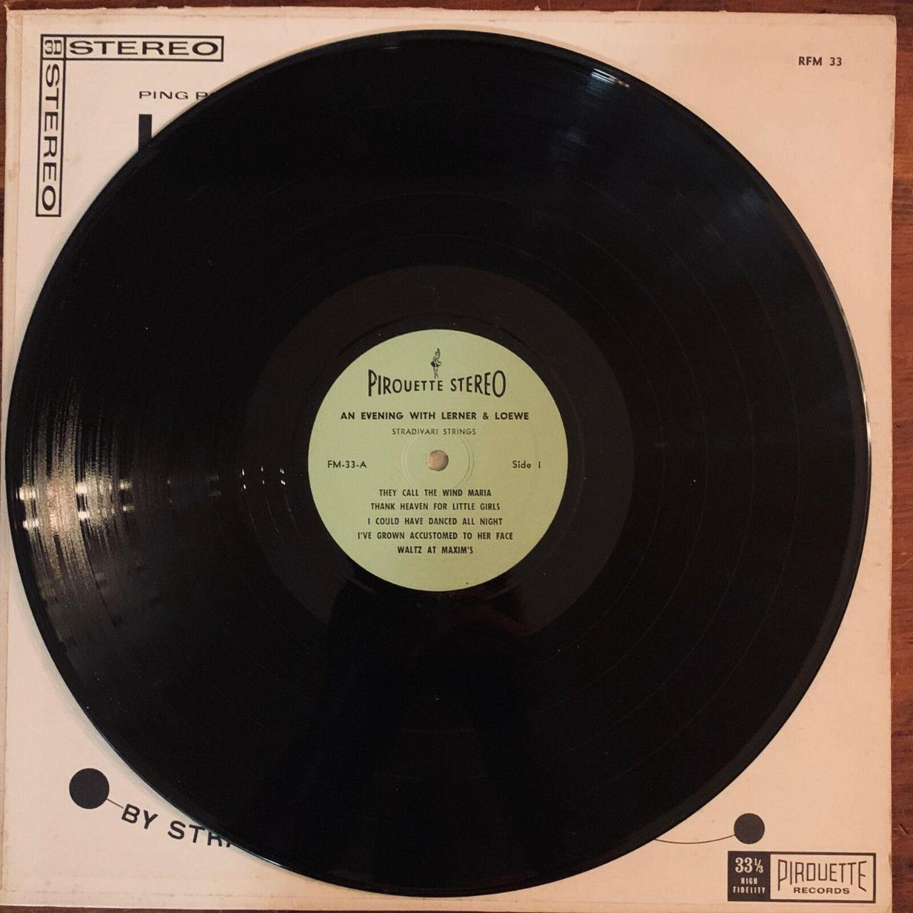 STRADIVARI STRINGS PING PONG PERCUSSION OF LERNER &... - Depop