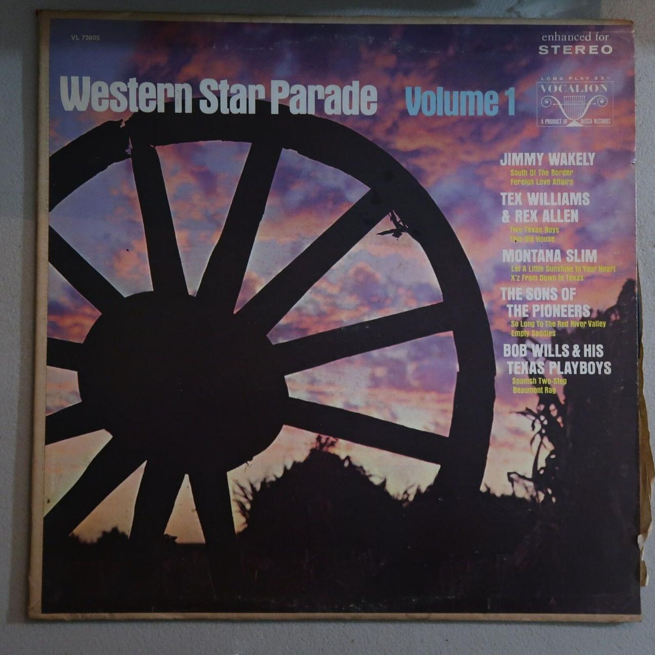 WESTERN STAR PARADE VOLUME 1 VINYL LP BOB WILLS &... - Depop