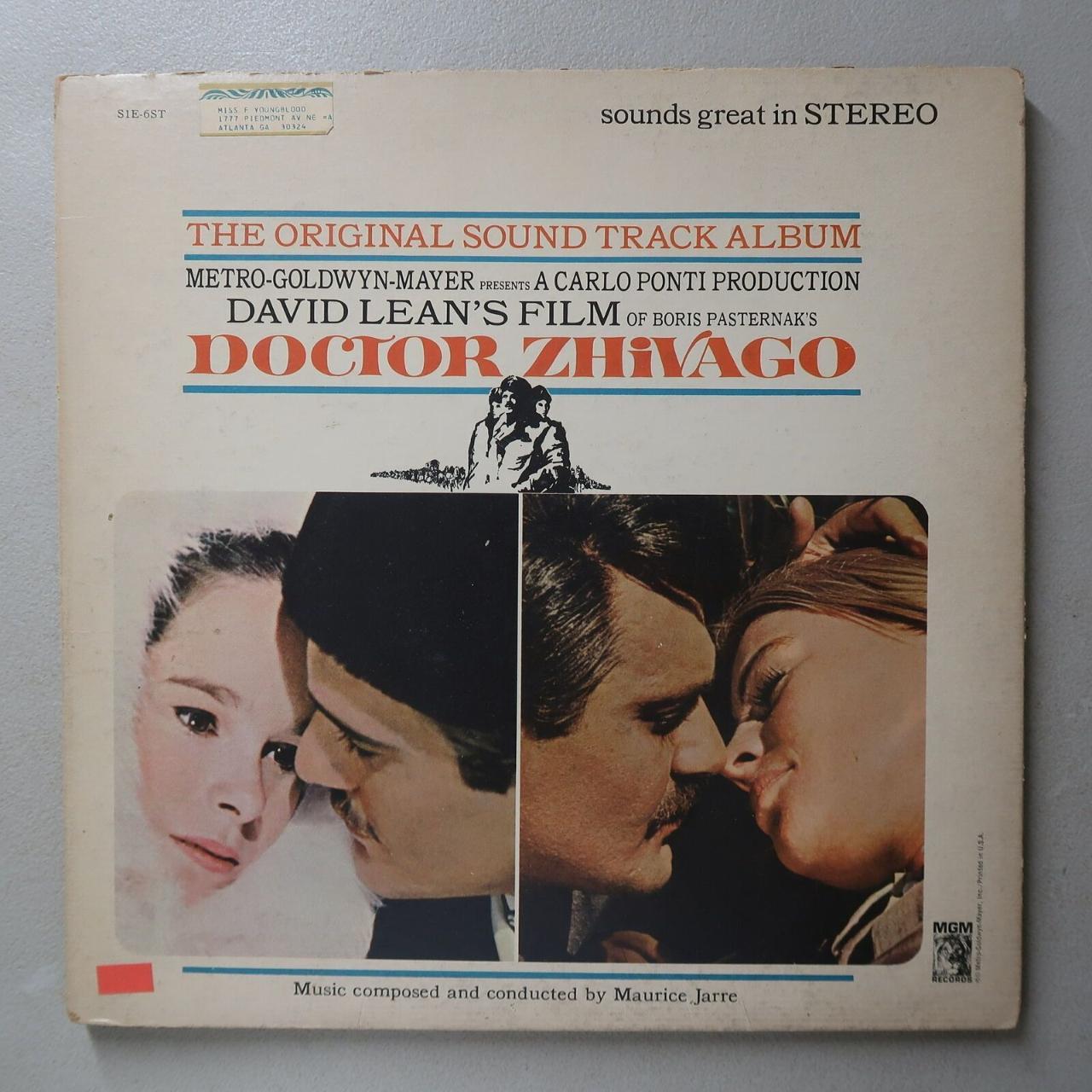 DAVID LEAN'S FILM DOCTOR ZHIVAGO VINYL LP MGM VG... - Depop