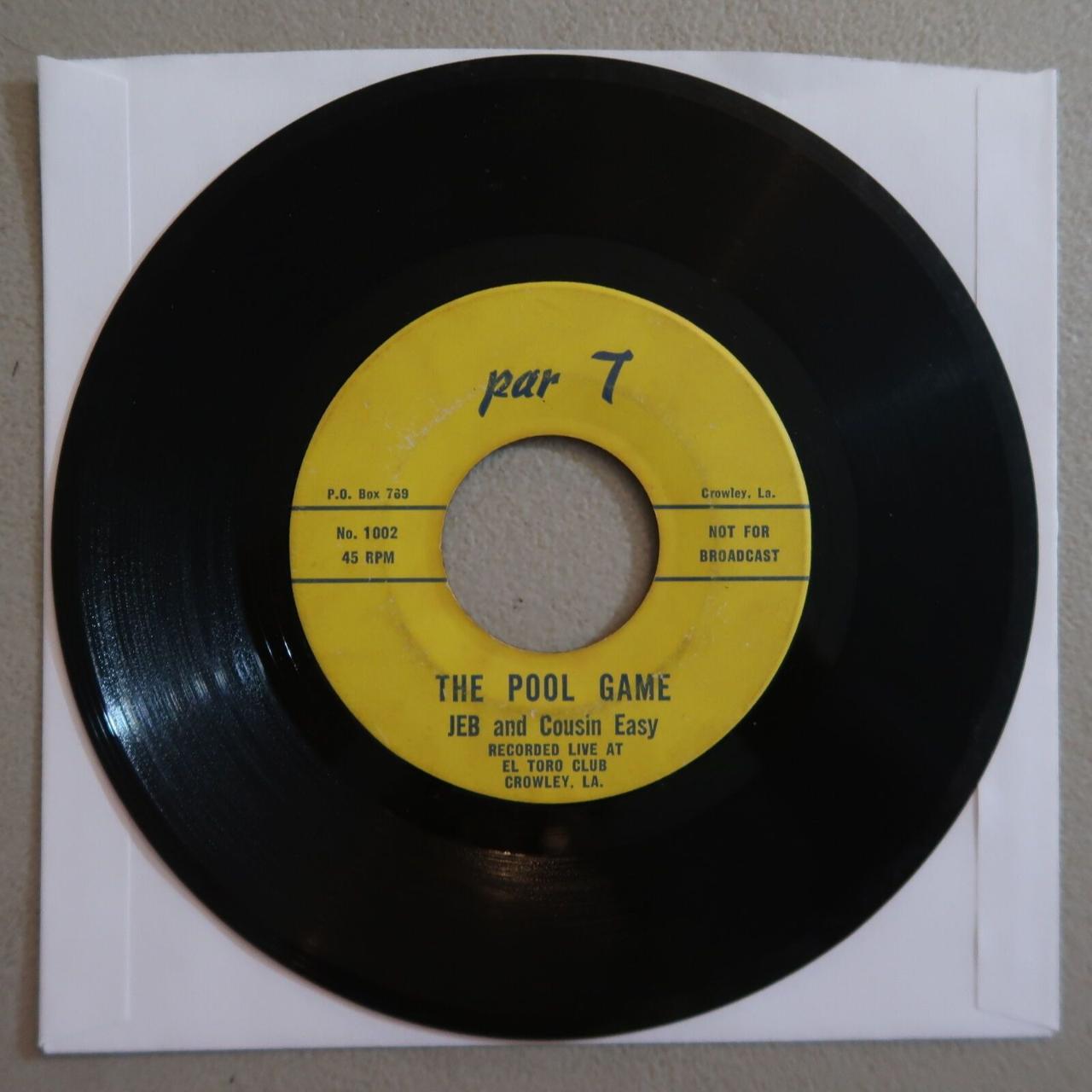 Jeb And Cousin Easy The Pool Game Vinyl 45 Par 7 Depop