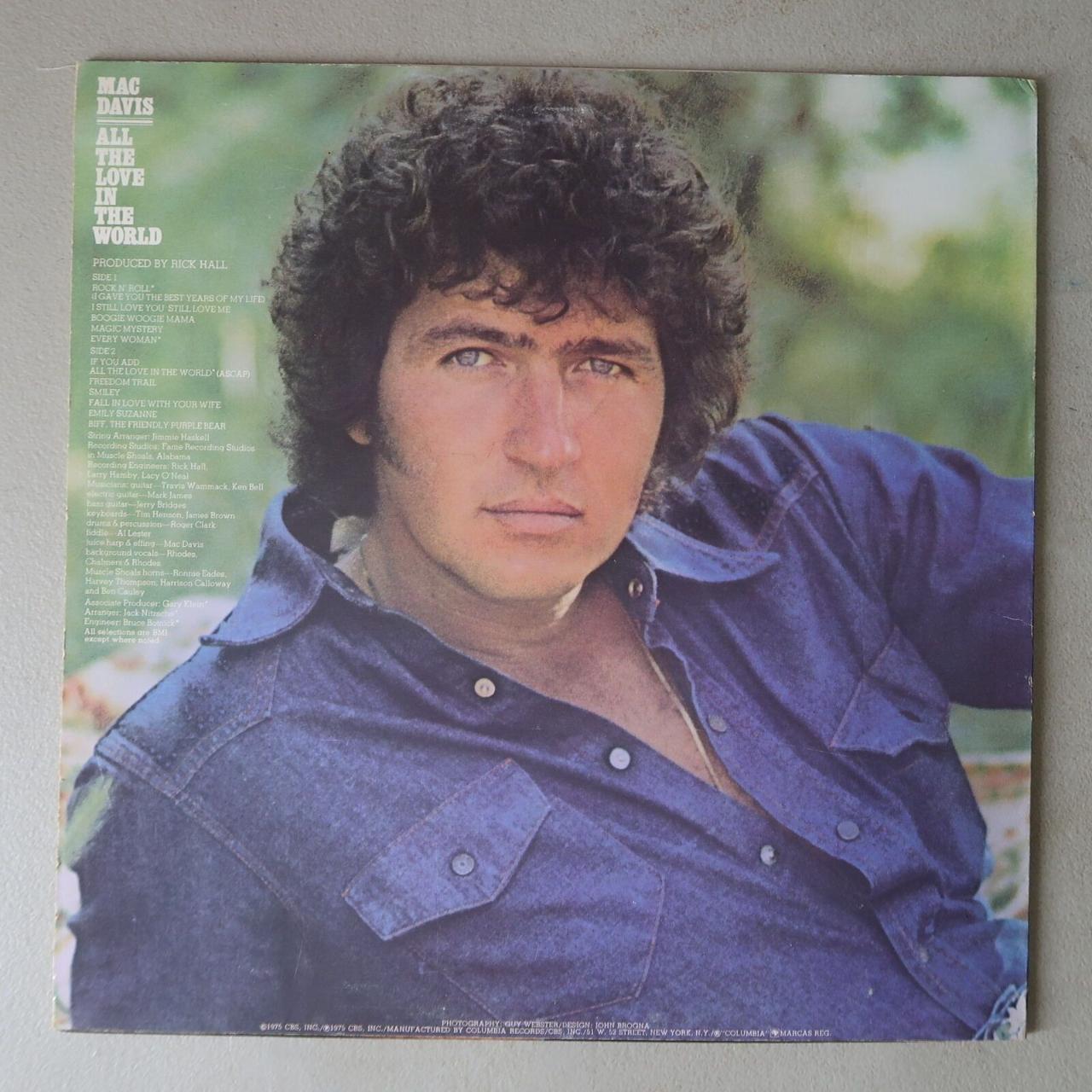 MAC DAVIS ALL THE LOVE IN THE WORLD VINYL LP... - Depop