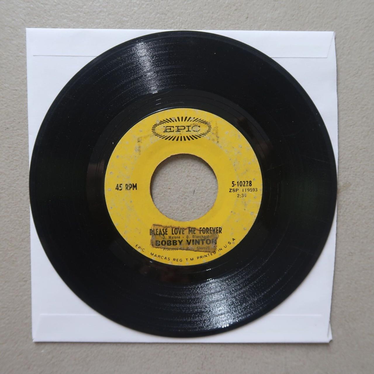 BOBBY VINTON MISS AMERICA/PLEASE LOVE ME FOREVER... - Depop