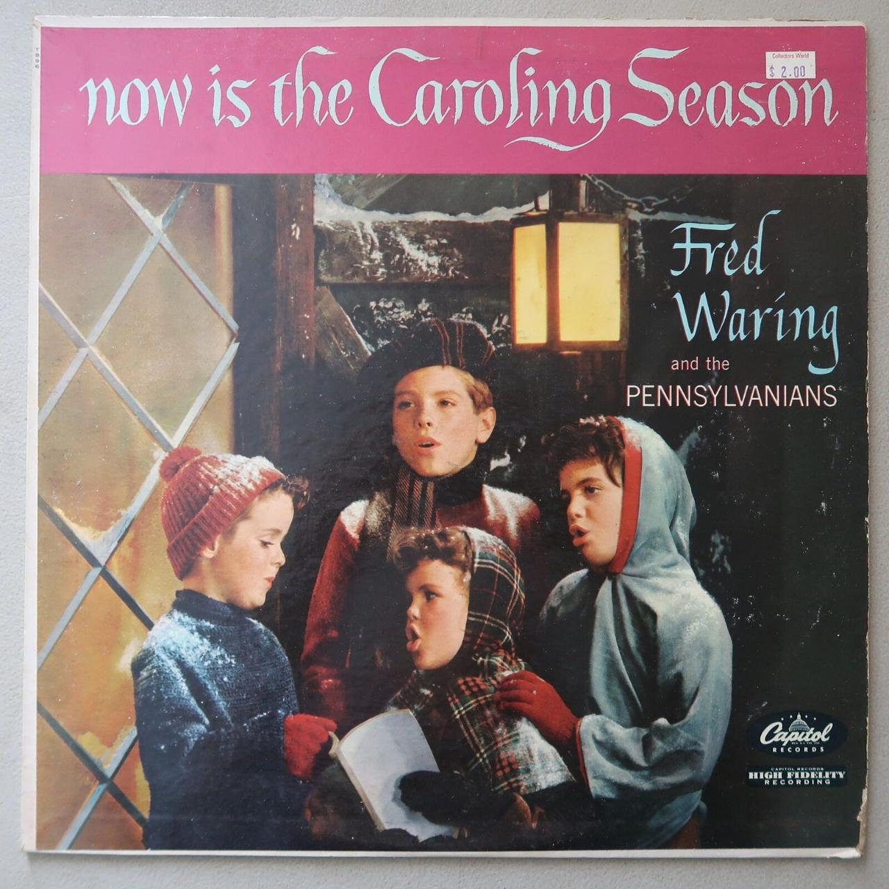 FRED WARING NOW IS THE CAROLING SEASON VINYL LP... - Depop