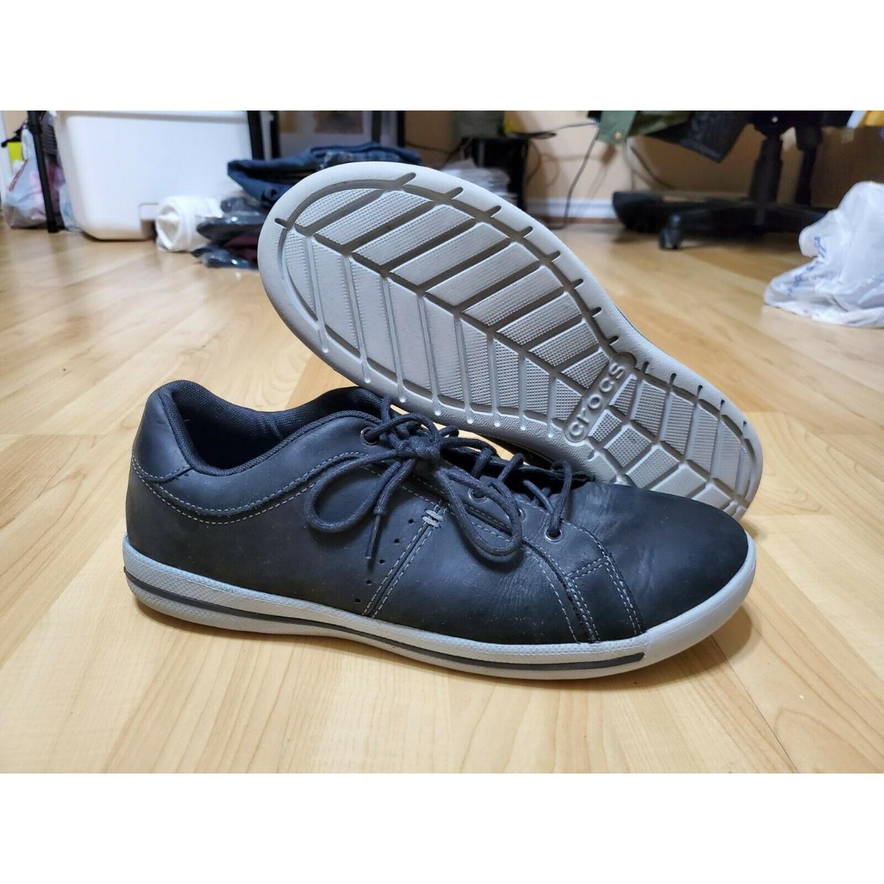 Size 12 - Crocs Evercourt Lace Up Low Black... - Depop