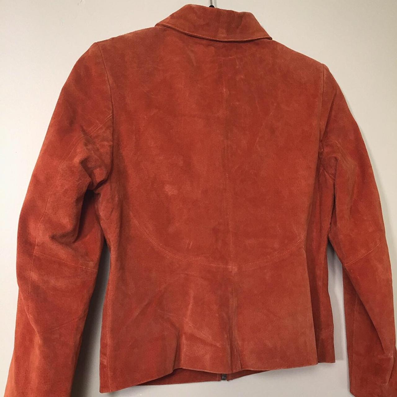 Rust suede leather jacket 🌈 •100% soft genuine... - Depop