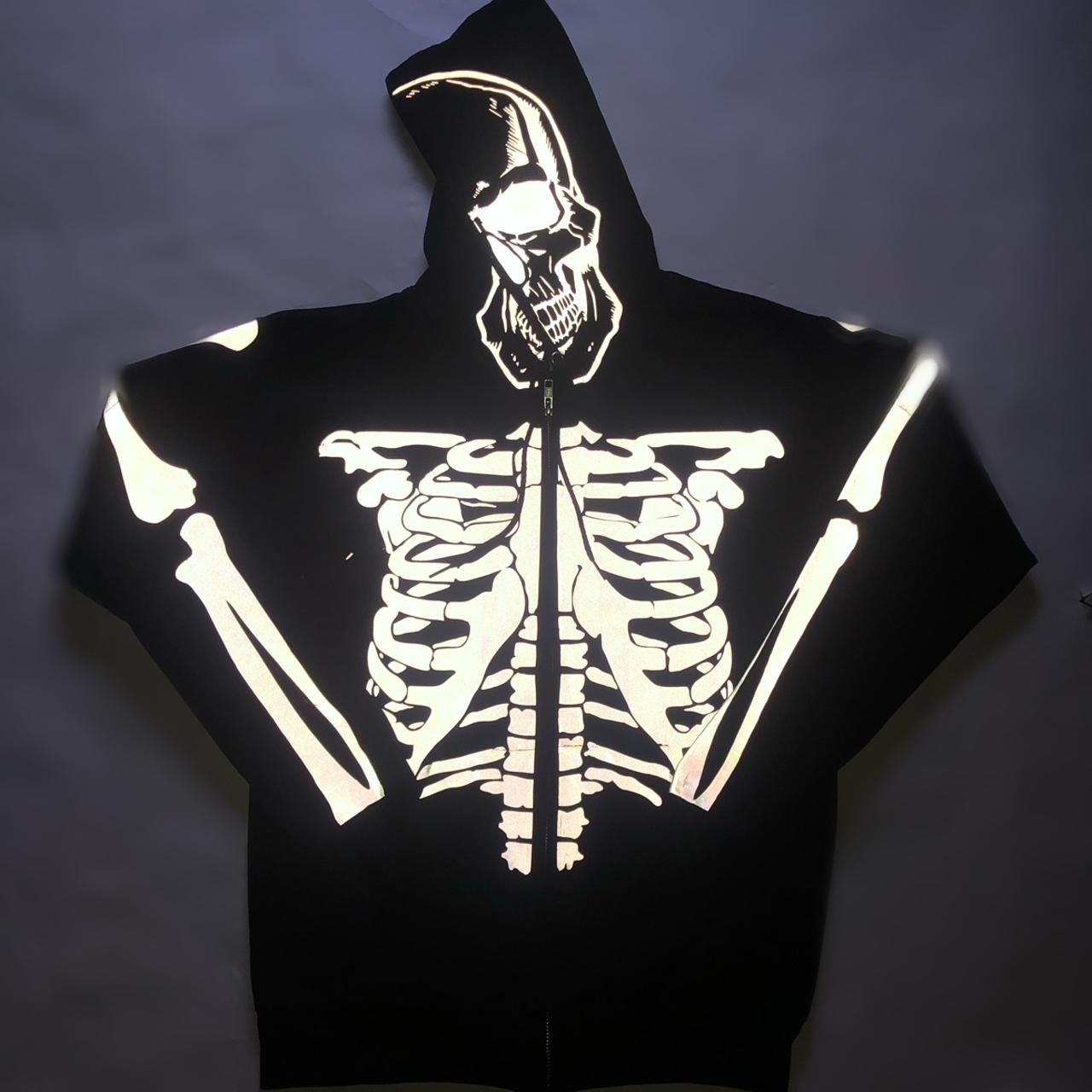 CUSTOM SKELETON ZIP UP! perfect for any... - Depop