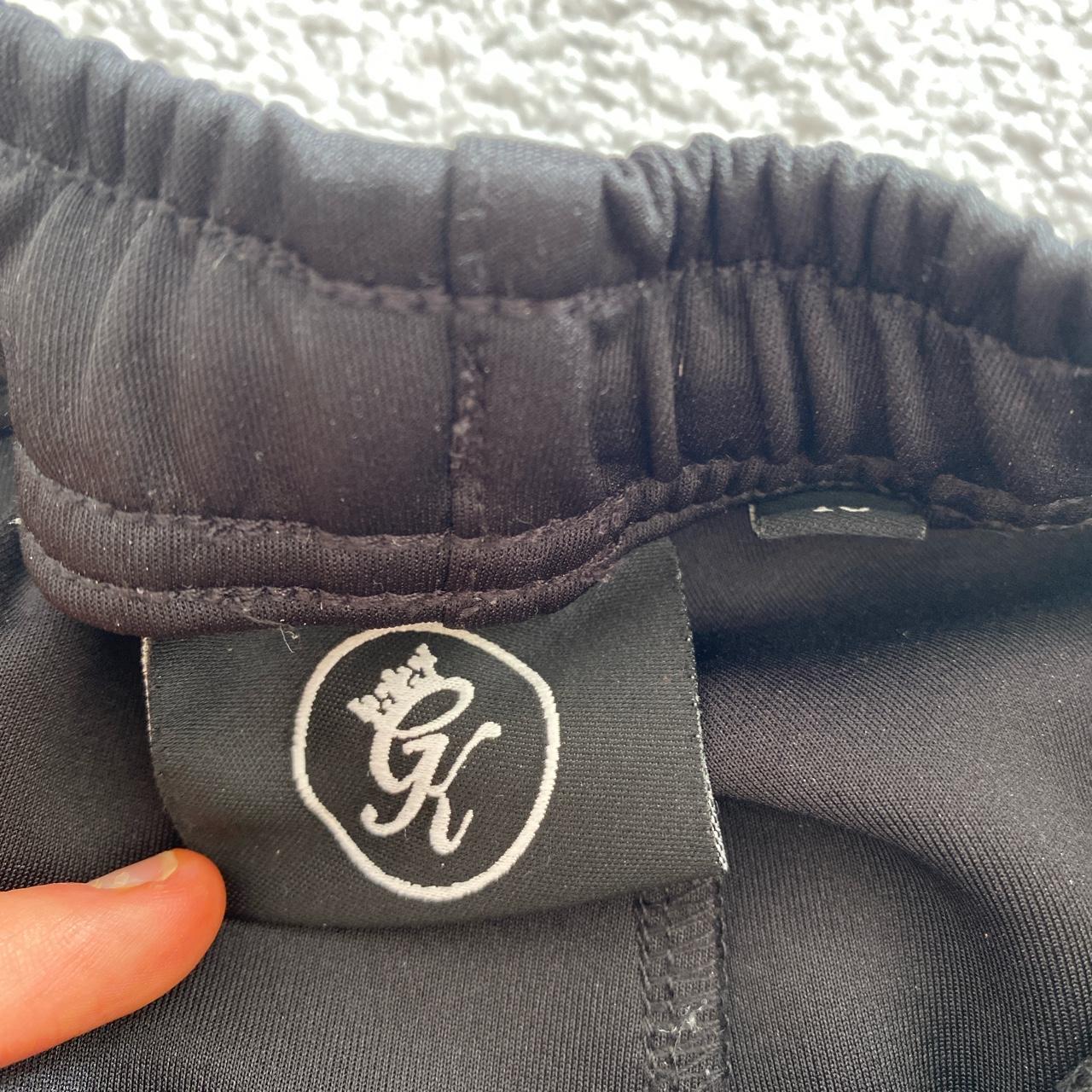GYM KING black and yellow joggers Worn a few times... - Depop