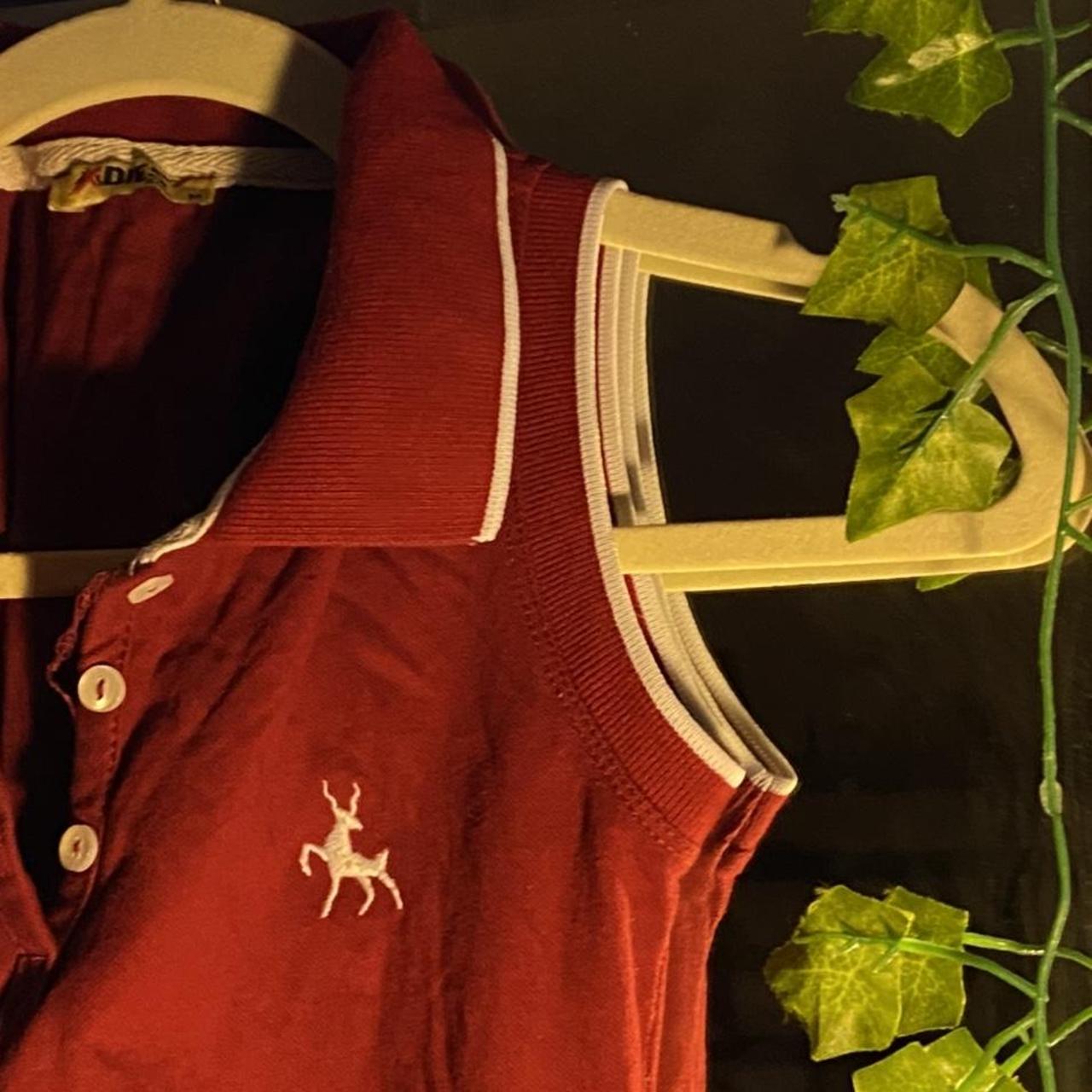 Women's Burgundy and Red Polo-shirts | Depop