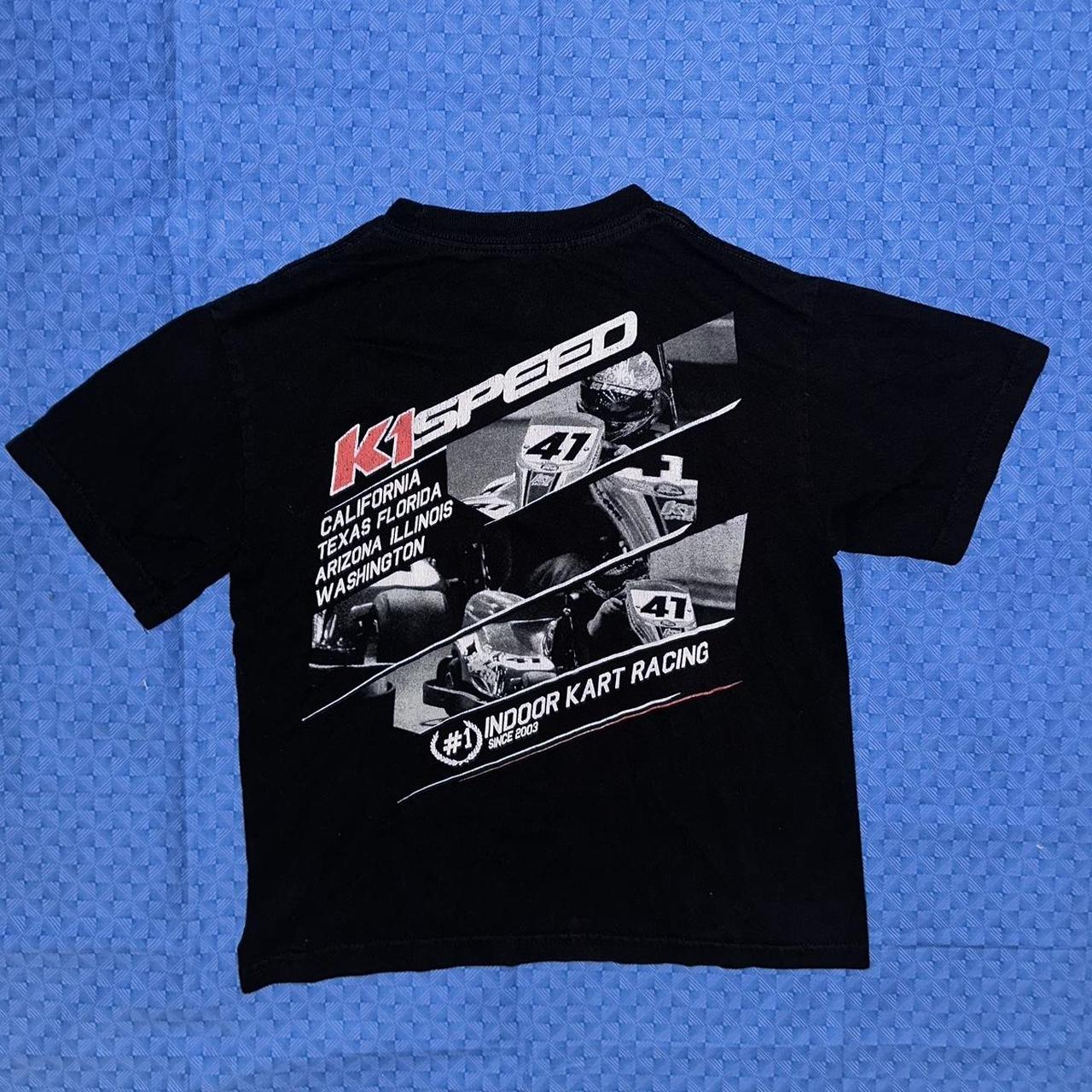 vintage early 2000s racing tee #unif #happy99... - Depop