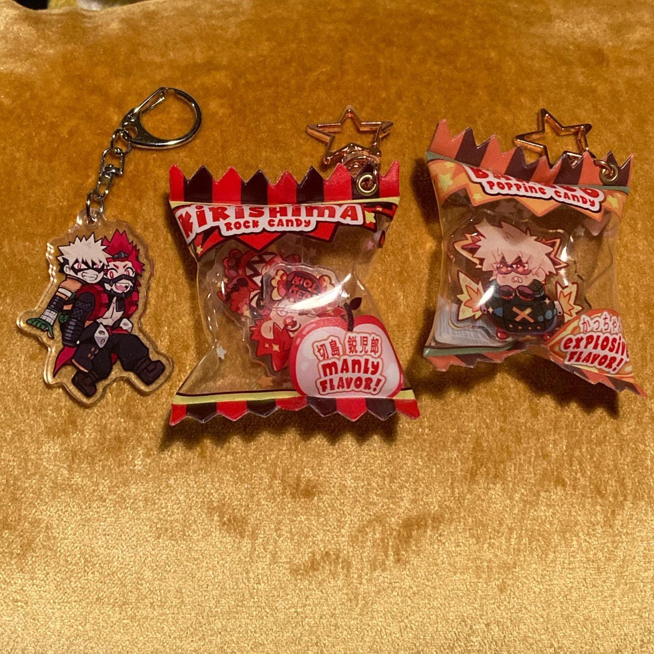 MY HERO ACADEMIA KIRIBAKU KEYCHAINS / CHARMS... - Depop