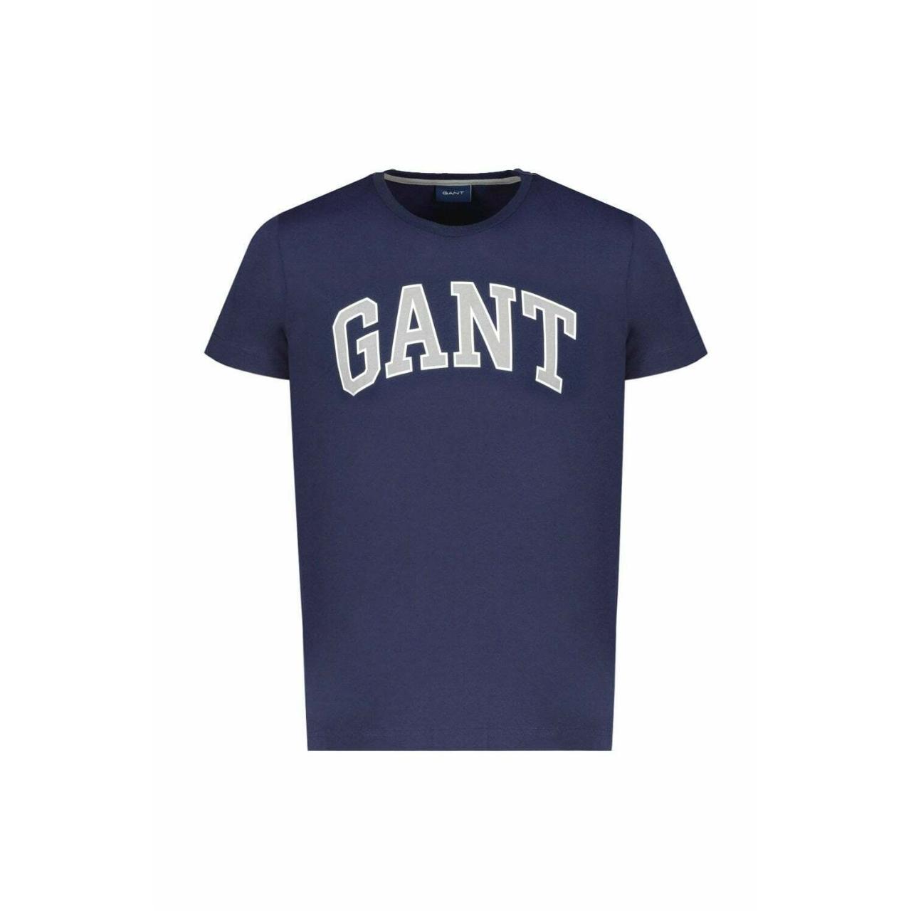 NWT GANT Arch Outline T-Shirt Collegiate logo... - Depop