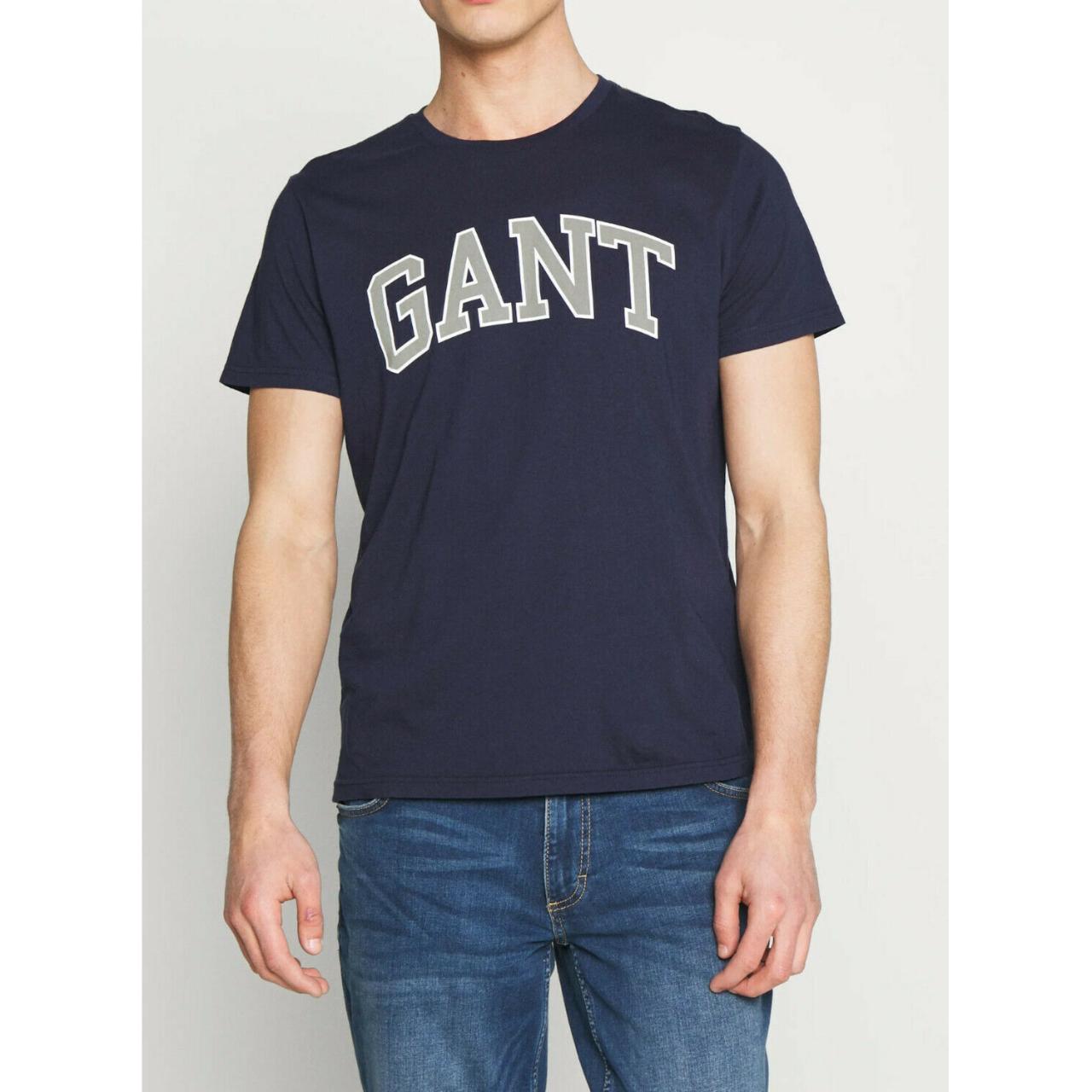 NWT GANT Arch Outline T-Shirt Collegiate logo... - Depop