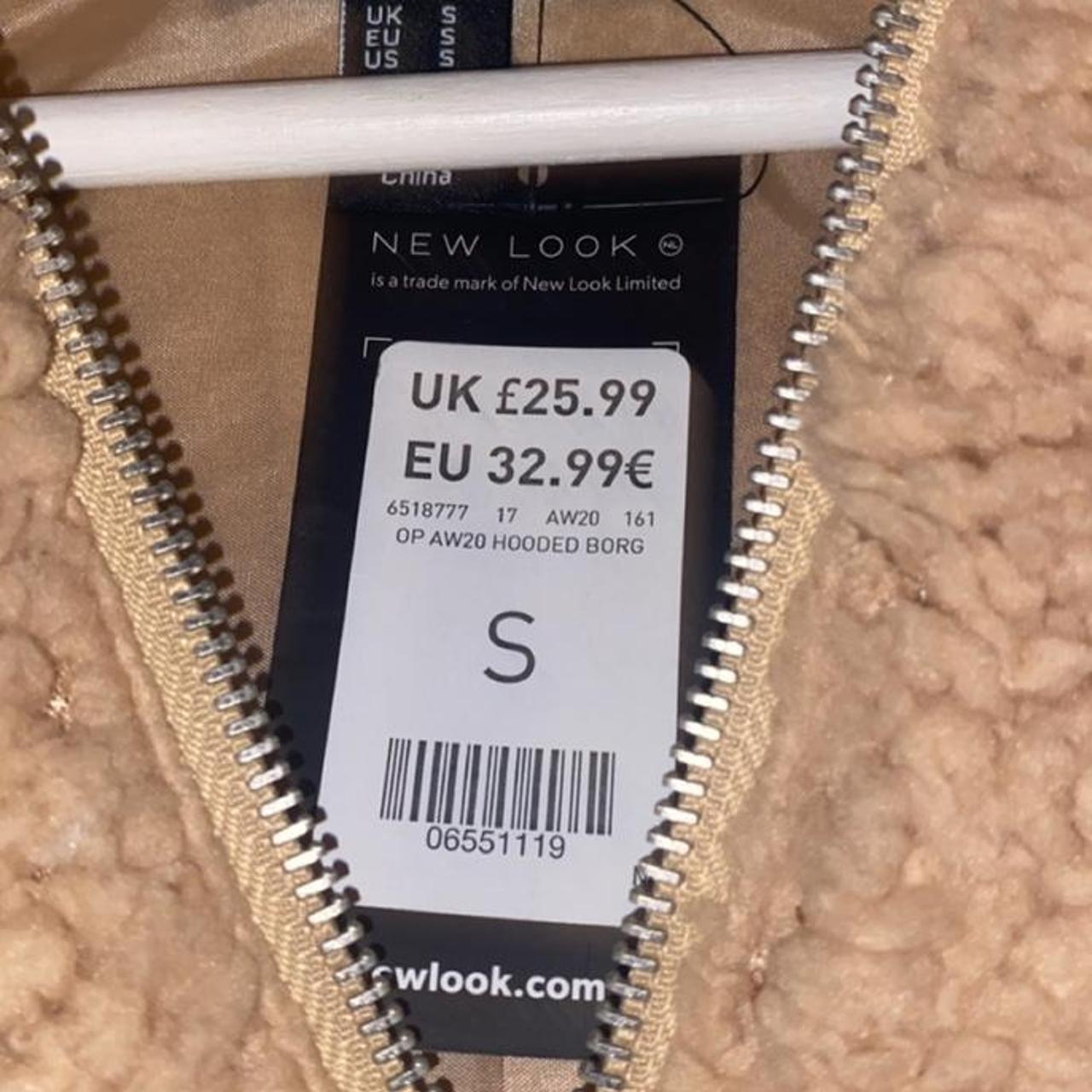 New Look beige teddy bear jacket Size S - size 6-12... - Depop