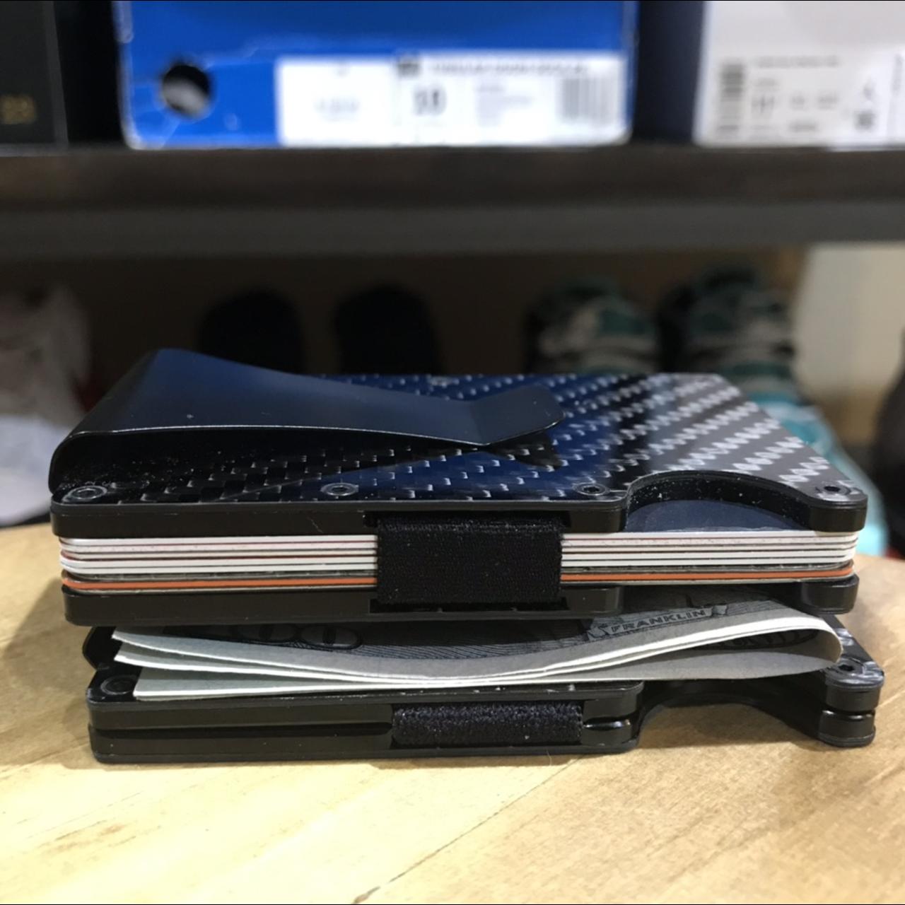 Carbon Fiber money clip. Low profile. Wallet. Metal... - Depop