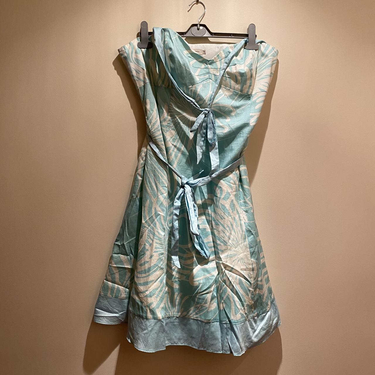 John Rocha gorgeous light green and cream floaty... - Depop