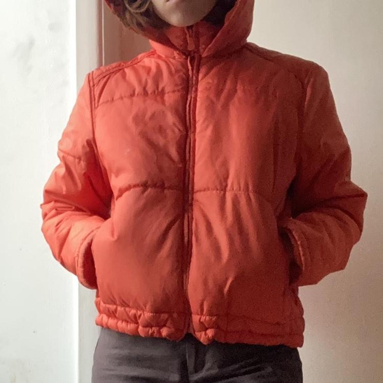 Orange Calvin Klein Jeans jacket / lightweight... - Depop