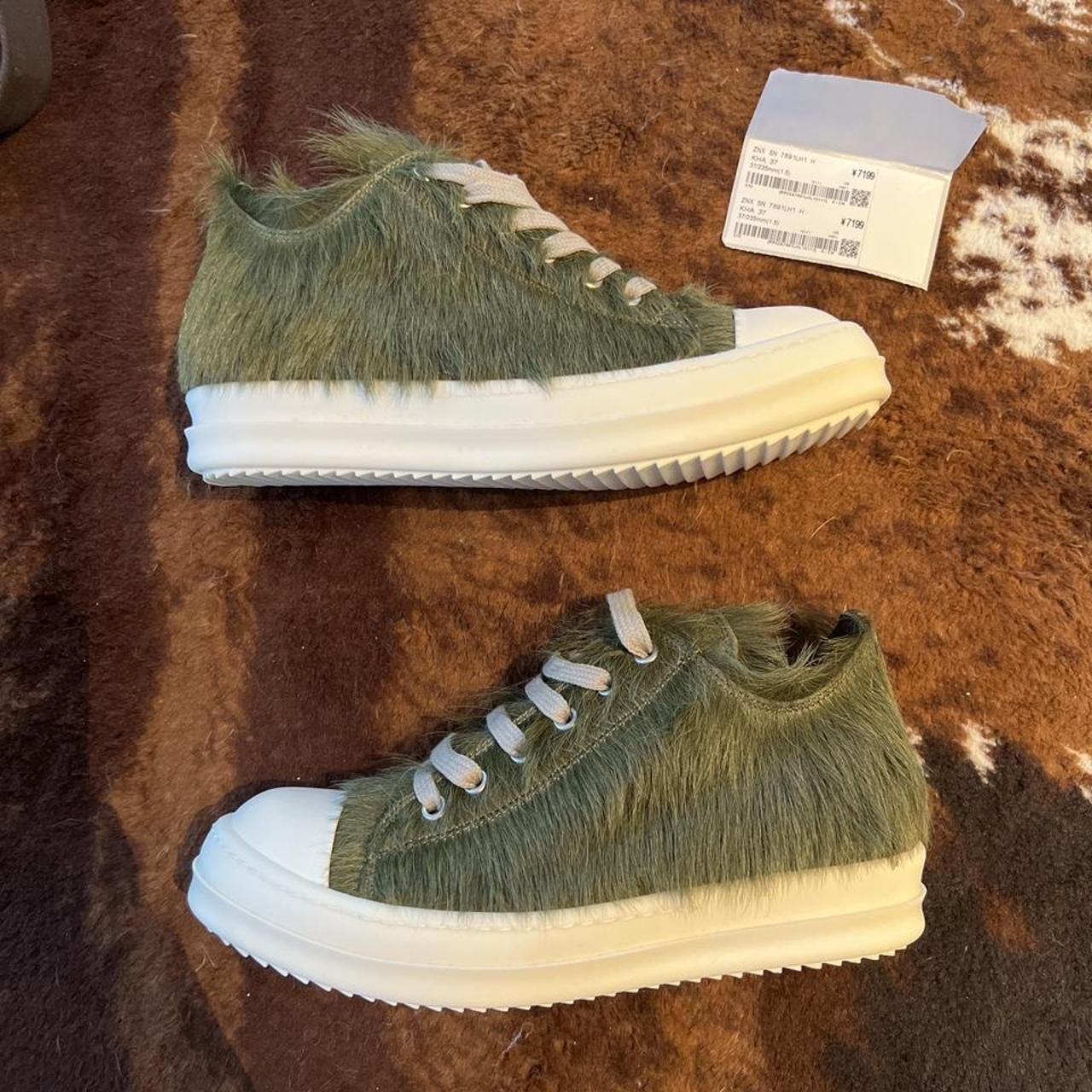 Rick Owens Calf hair pony hair Ramone lows | Depop Rick Owens Calf hair pony hair Ramone lows | Depop
