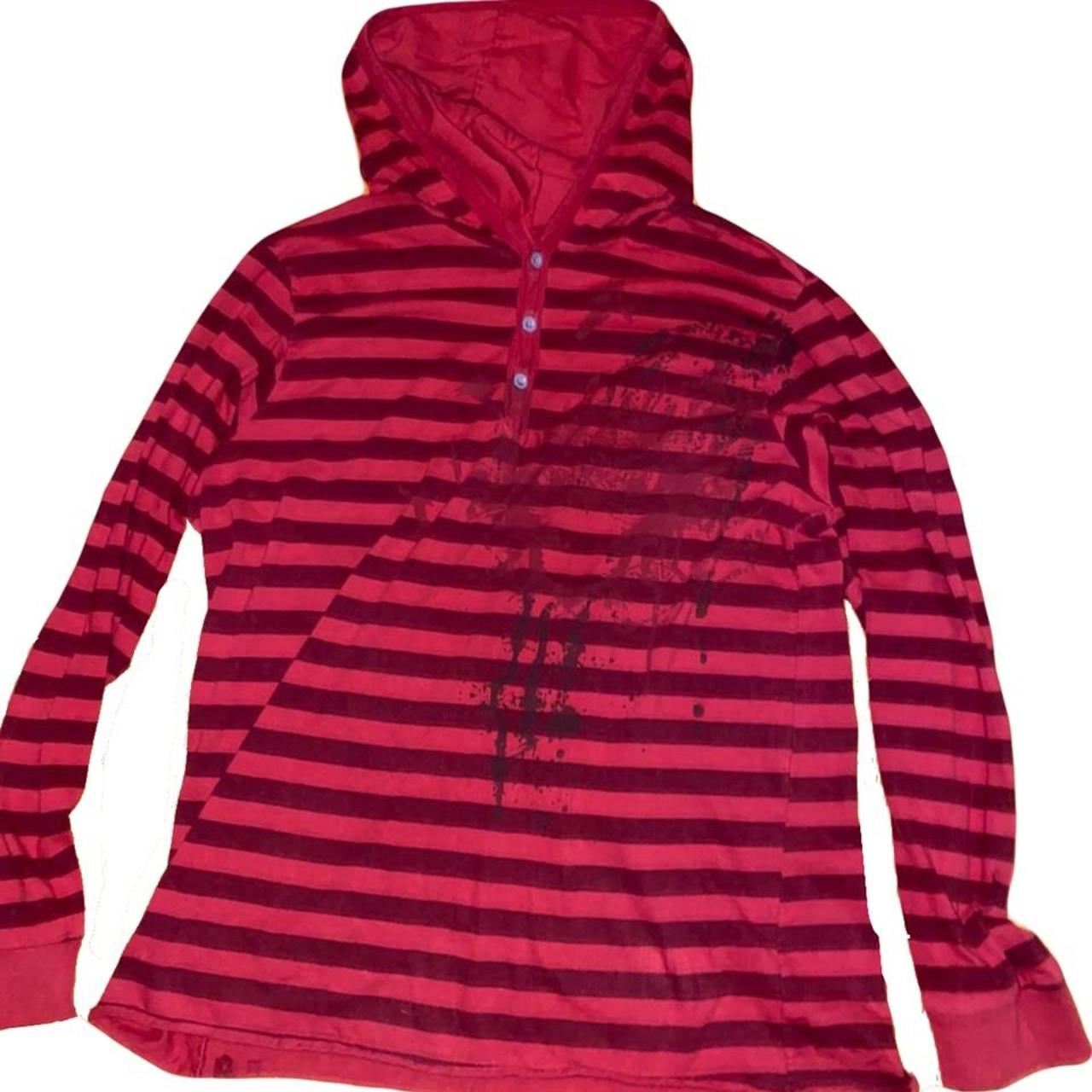 Very cool early 2000s emo style hoodie, extremely... - Depop