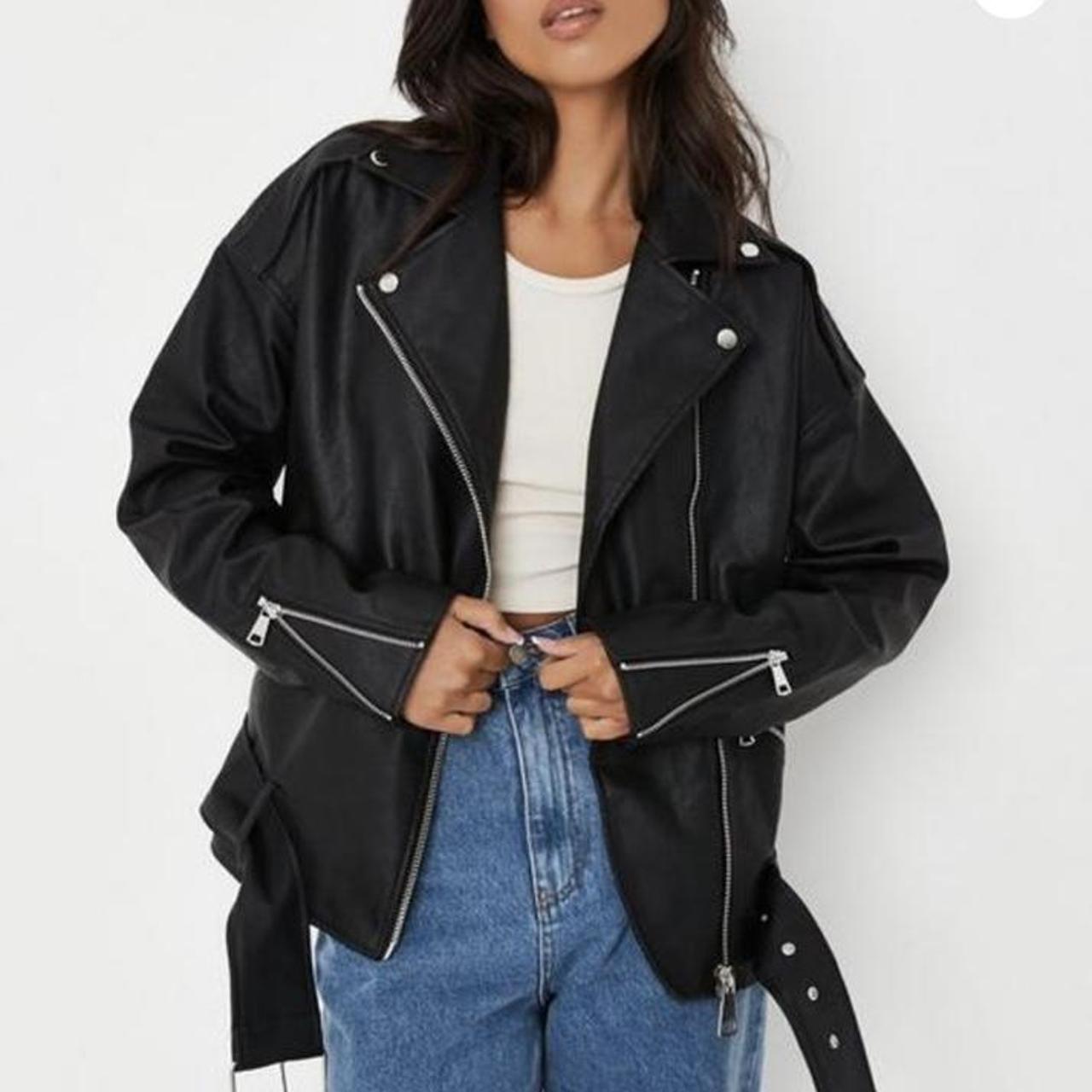 Missguided brand new leather jacket with tags- £10 - Depop