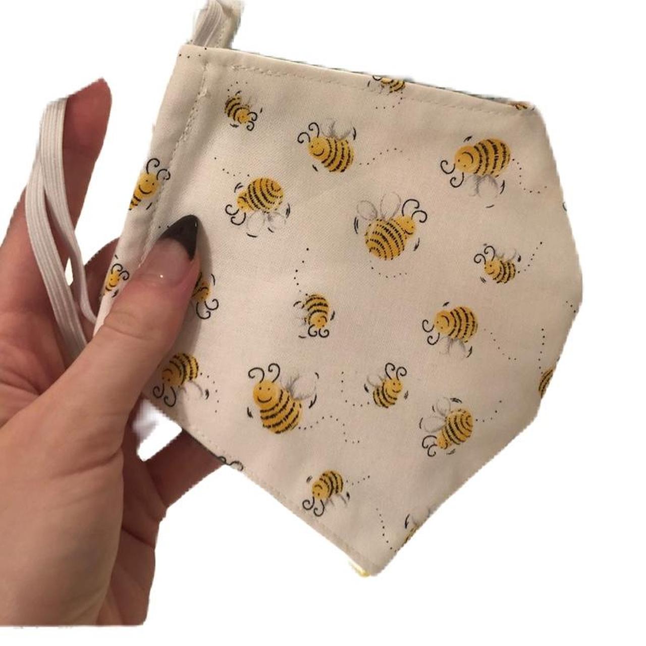 Bee mask 😷 never worn, brand new, handmade hand... - Depop
