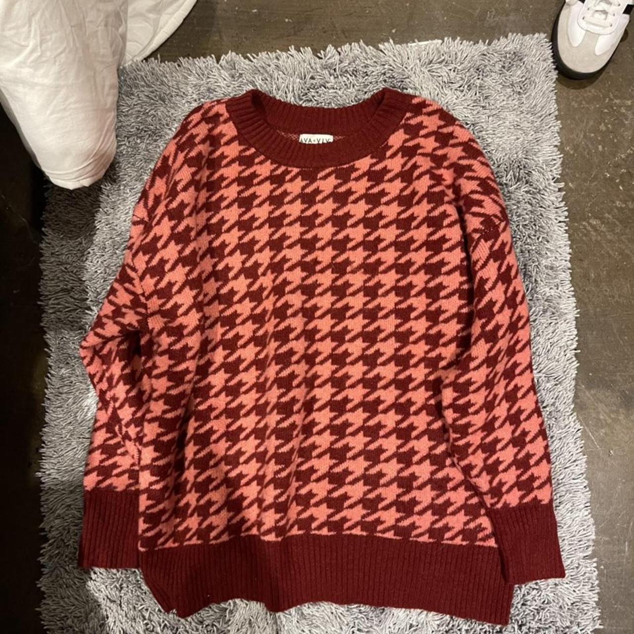 Oversized sweater from target Size: 2X Red and... - Depop