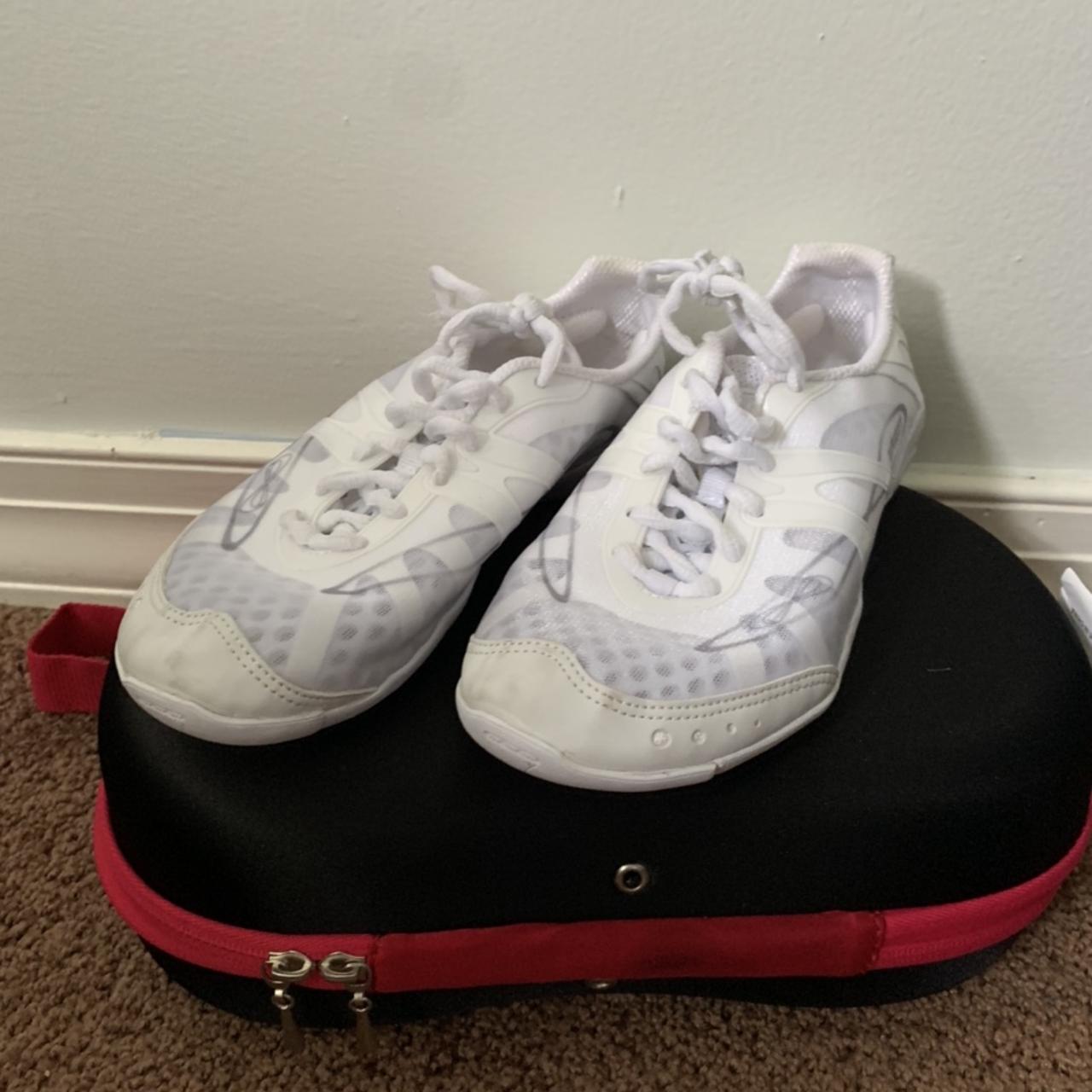 -White NFINITY Vengeance Cheerleading sneakers -size... - Depop