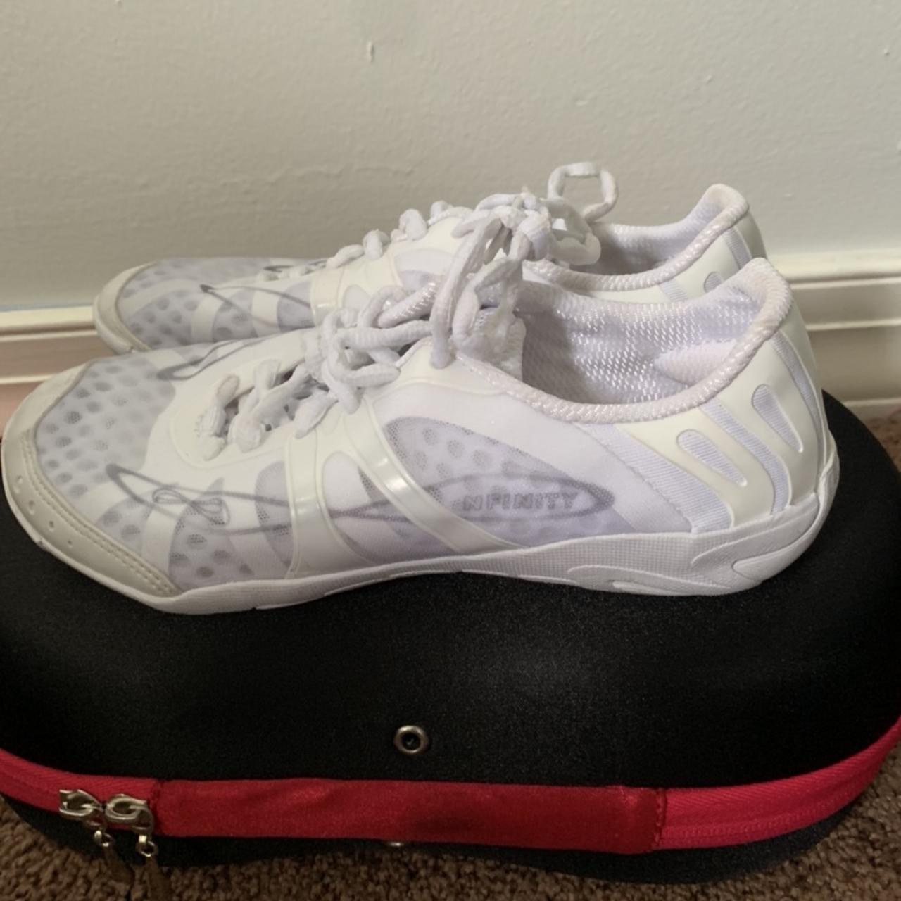 -White NFINITY Vengeance Cheerleading sneakers -size... - Depop